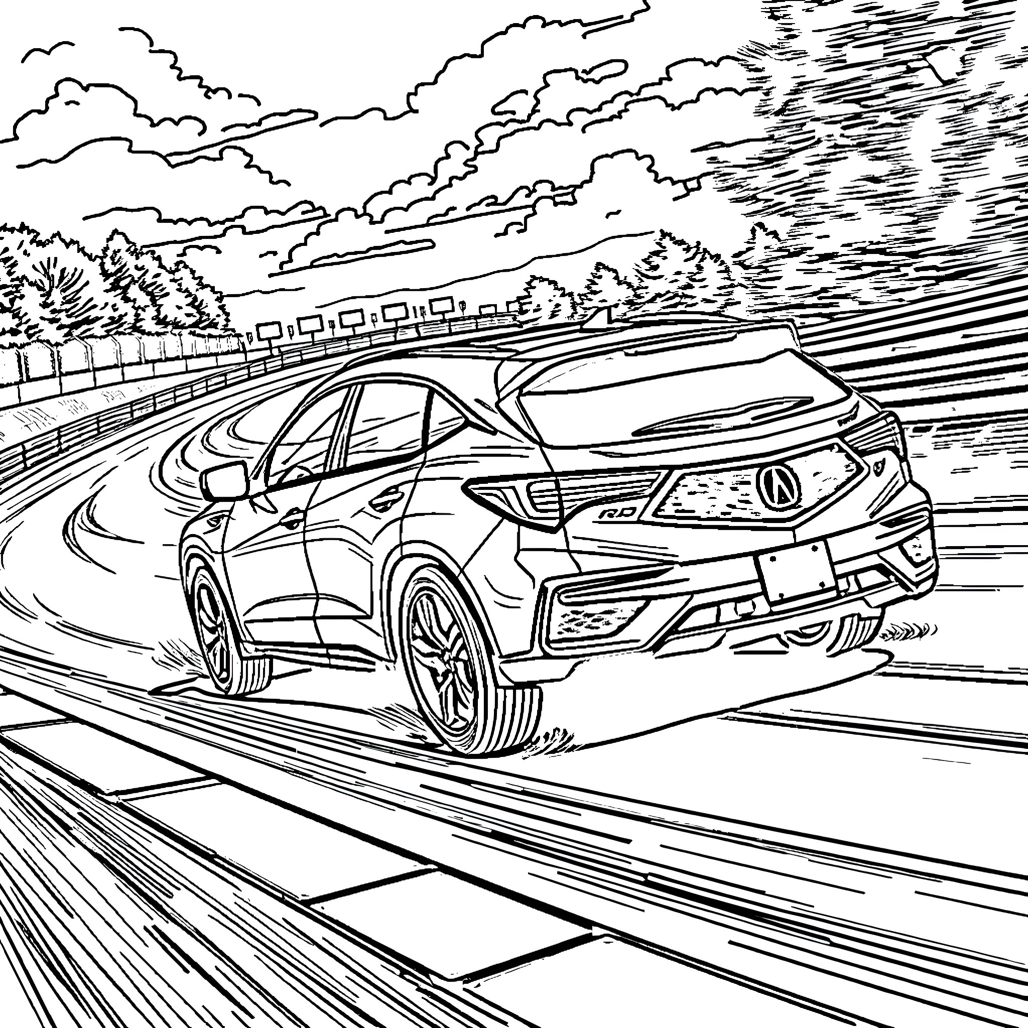 2 Best Acura RDX Coloring Pages (Free Printable PDFs)