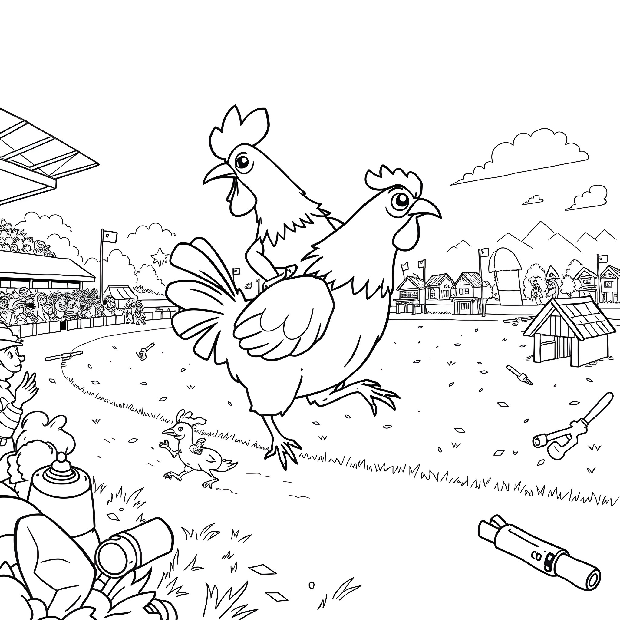 Best Chicken Jockey Coloring Pages (Free Printable PDF)