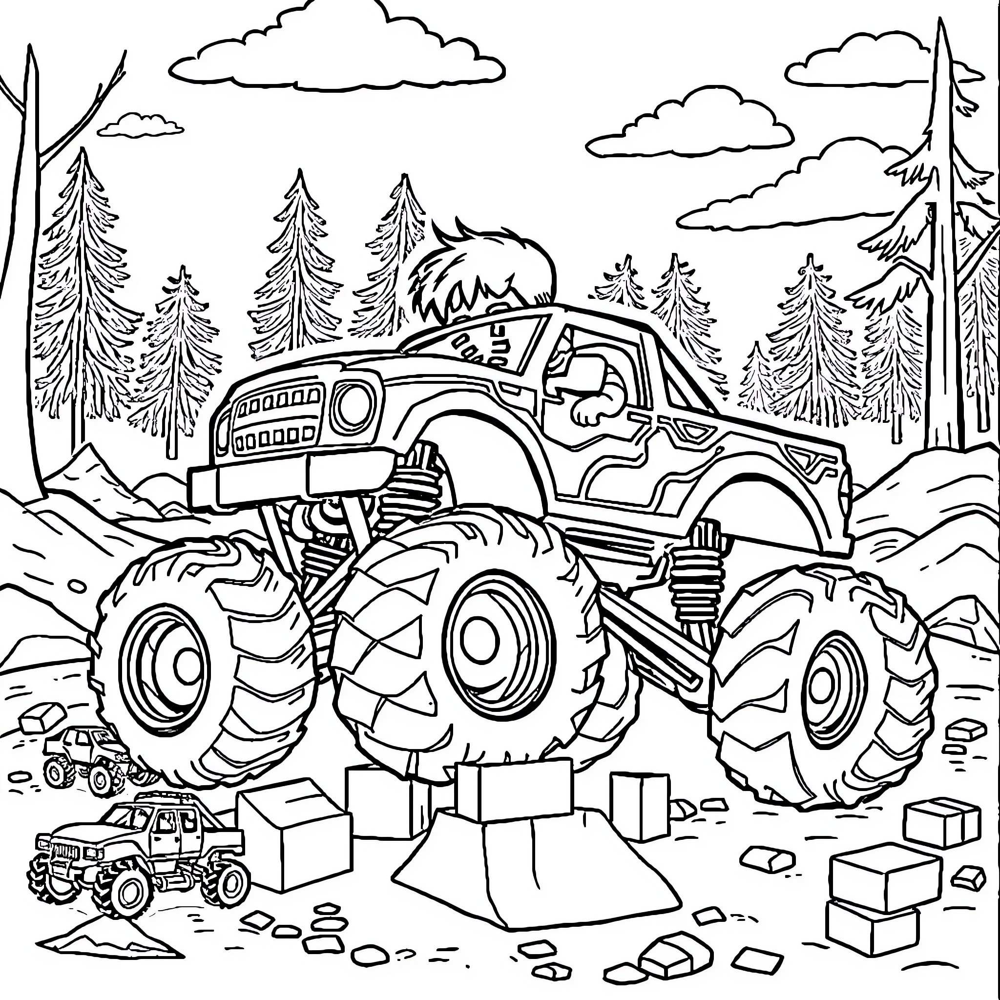 237 Best Monster Truck Coloring Pages (Free Printable PDFs)