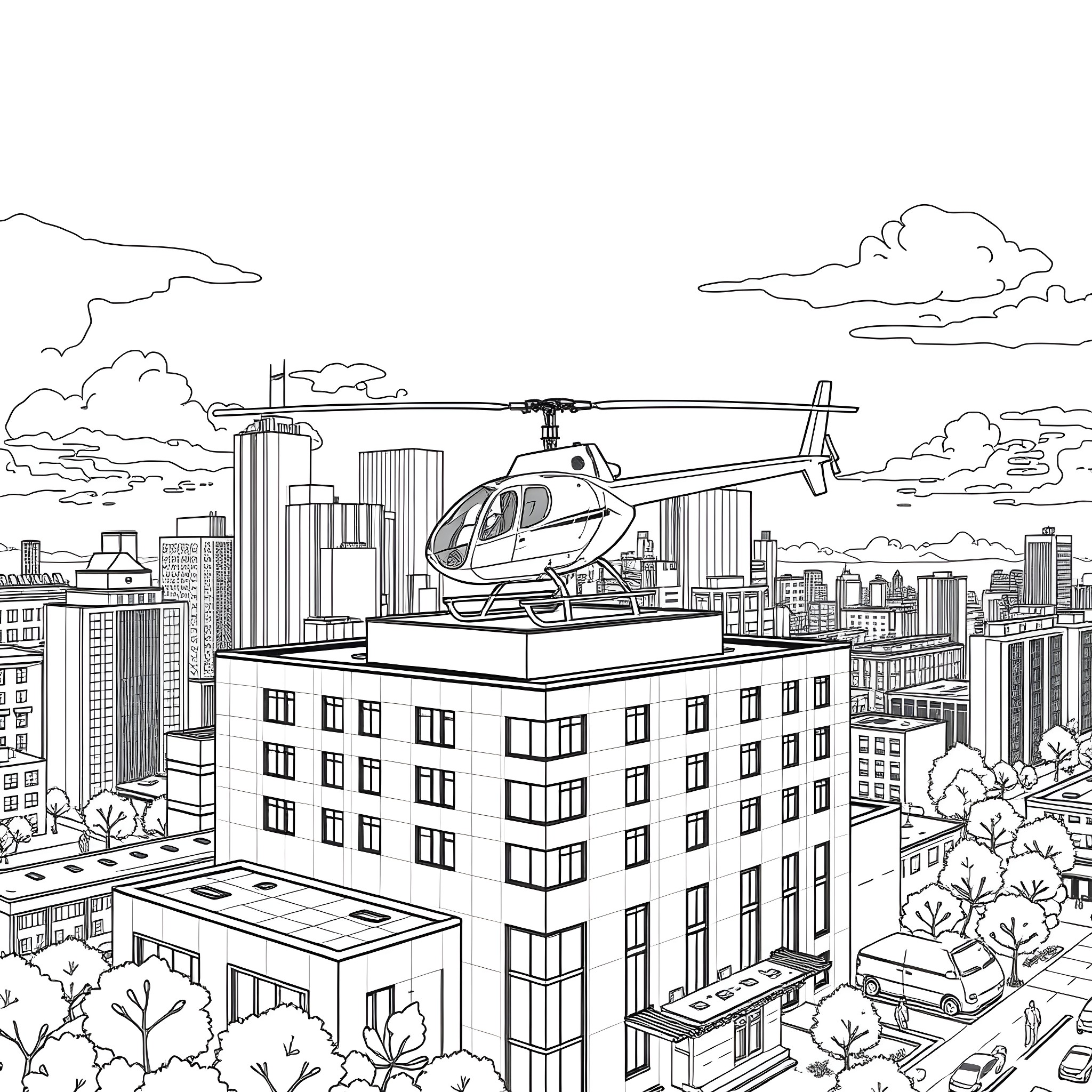 Best Helicopter Coloring Pages (Free Printable PDF)