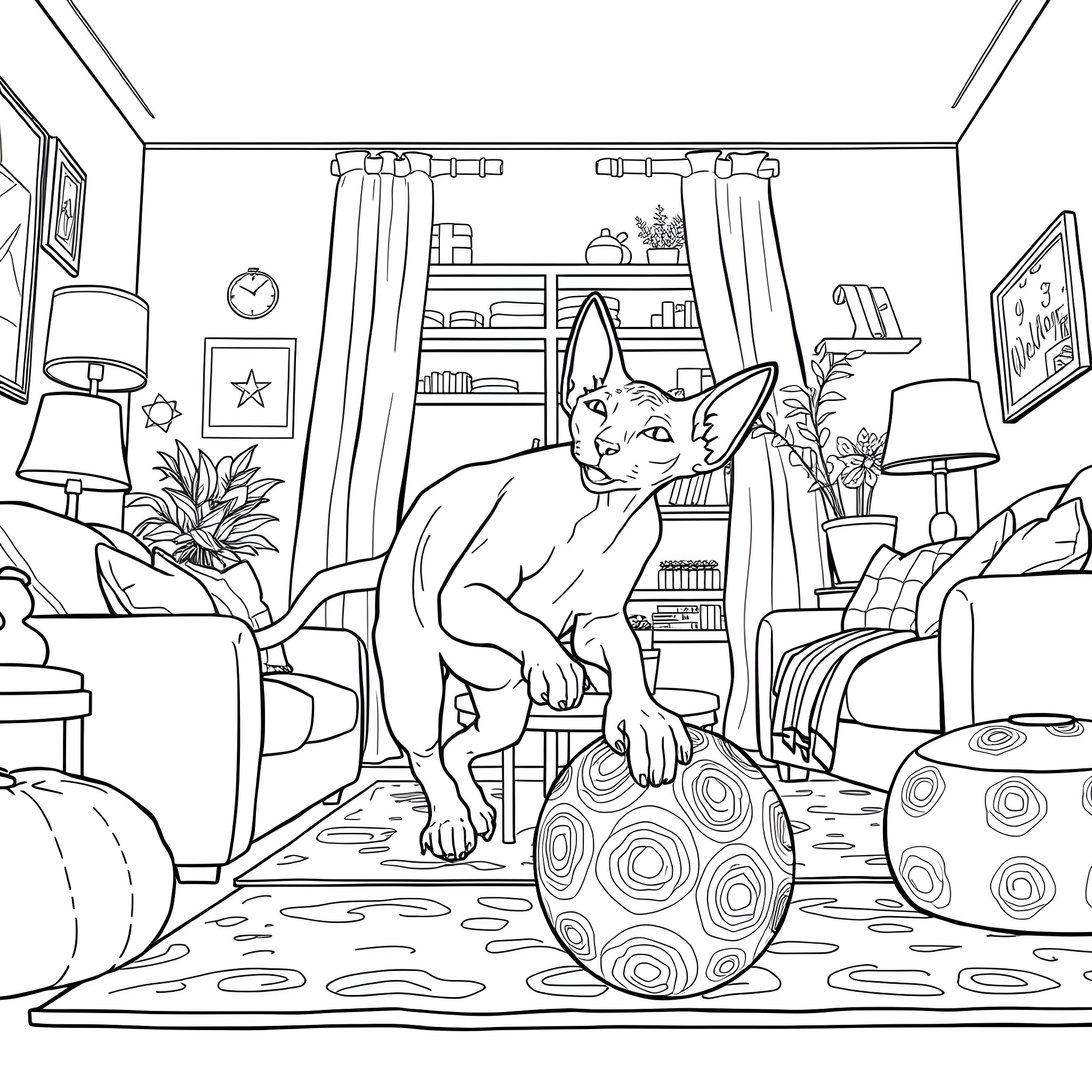 9 Best Sphynx Cat Coloring Pages (Free Printable PDFs)
