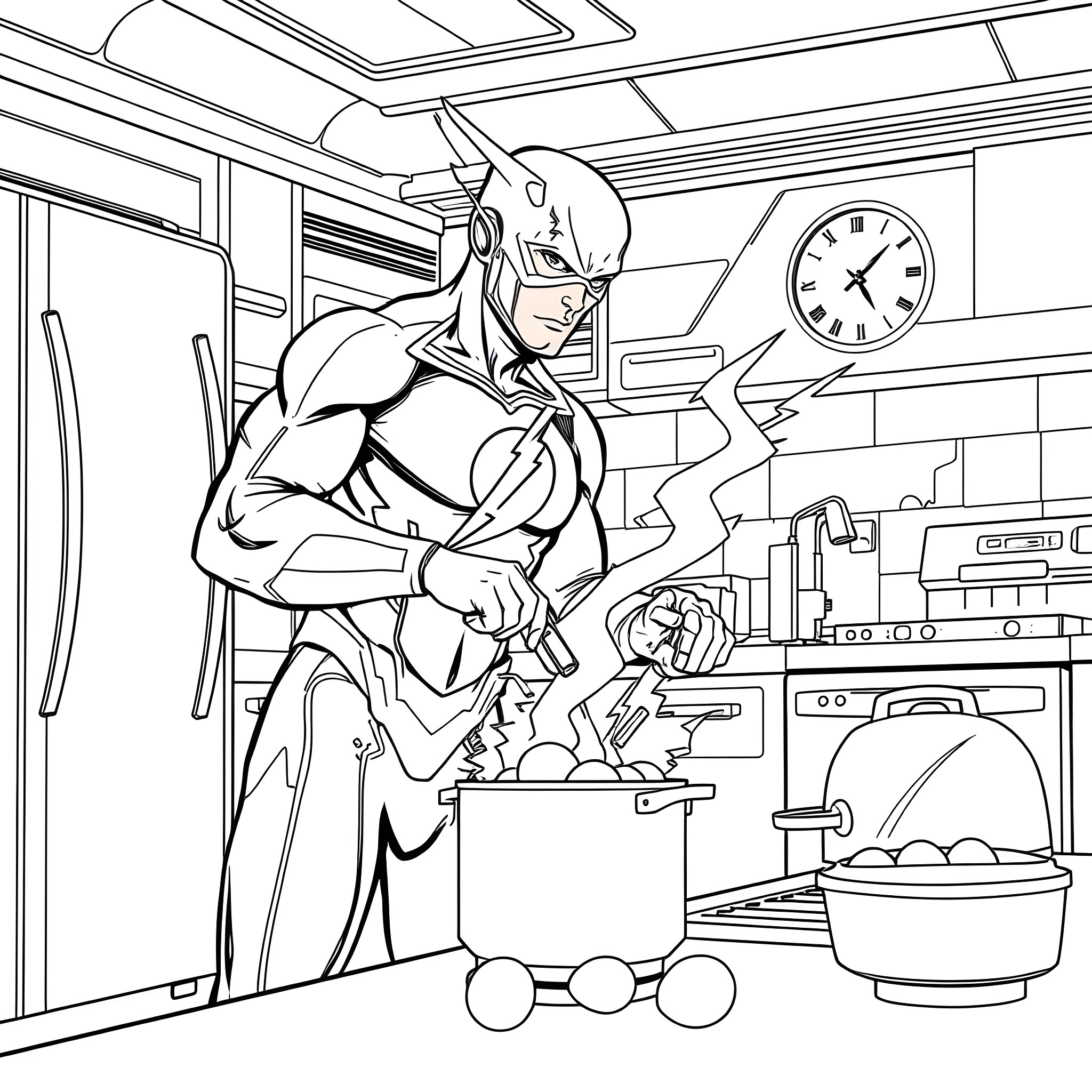 Best Reverse Flash Coloring Pages (Free Printable PDF)