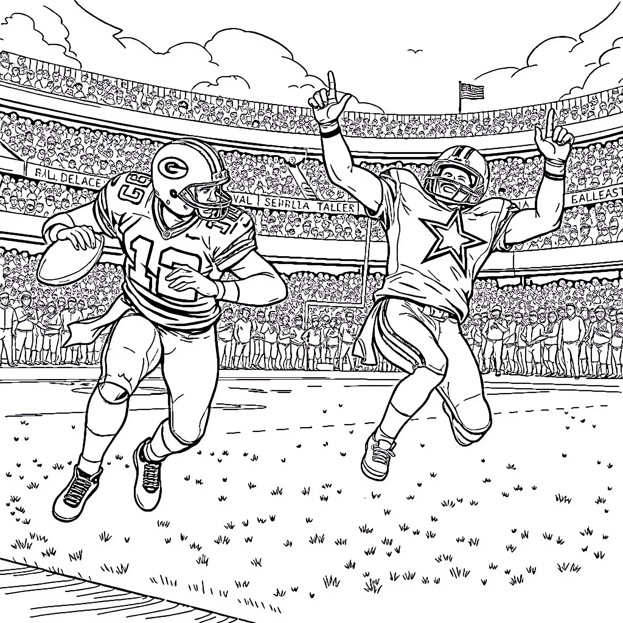 Best Green Bay Packers Coloring Pages (Free Printable PDF)