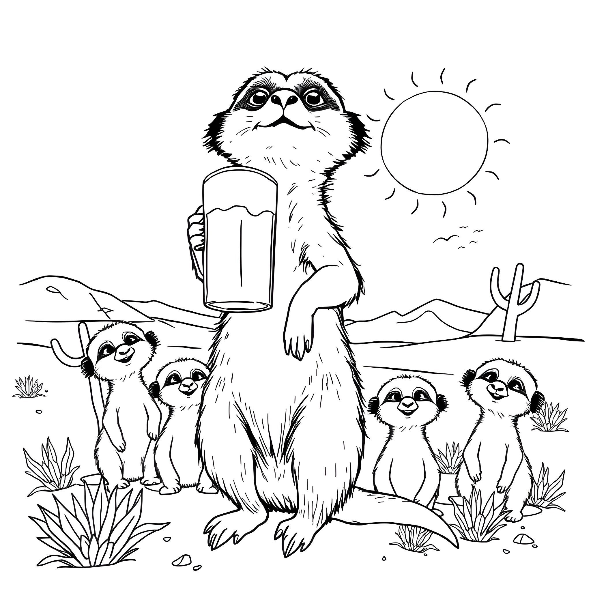 Best Meerkat Coloring Pages (Free Printable PDF)
