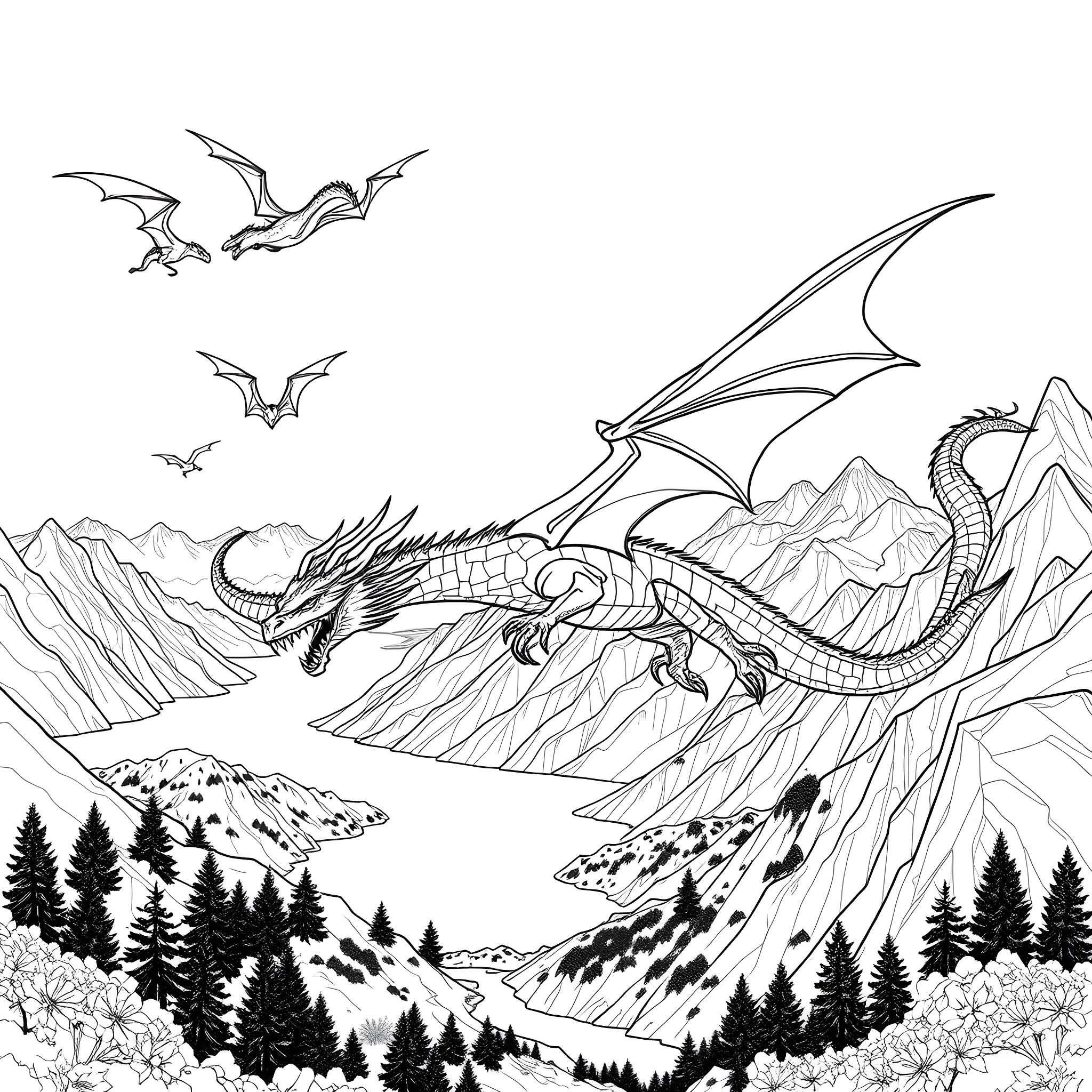 24 Best Dragon Coloring Pages (Free Printable PDFs)