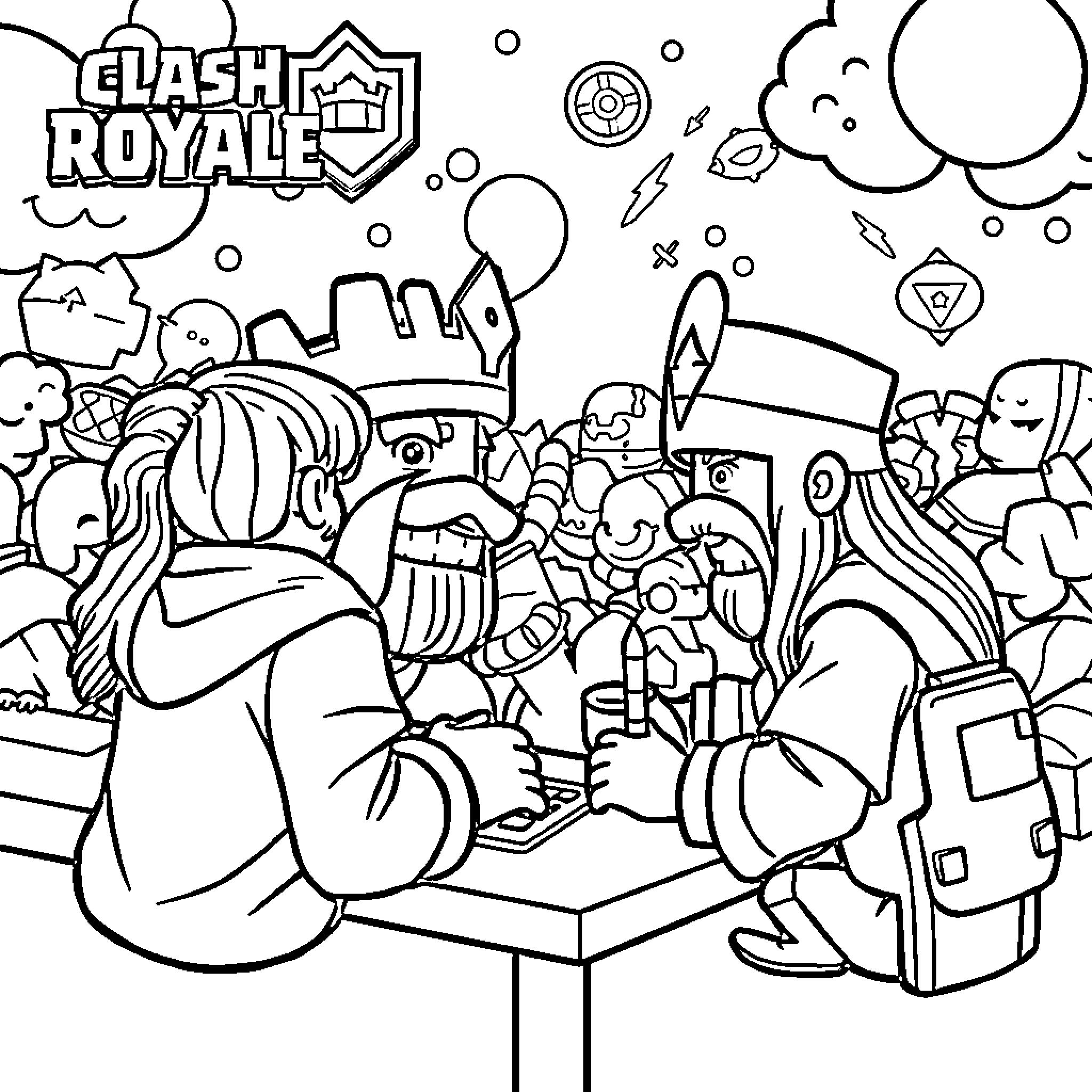 Best Clash Royale Coloring Pages (Free Printable PDF)