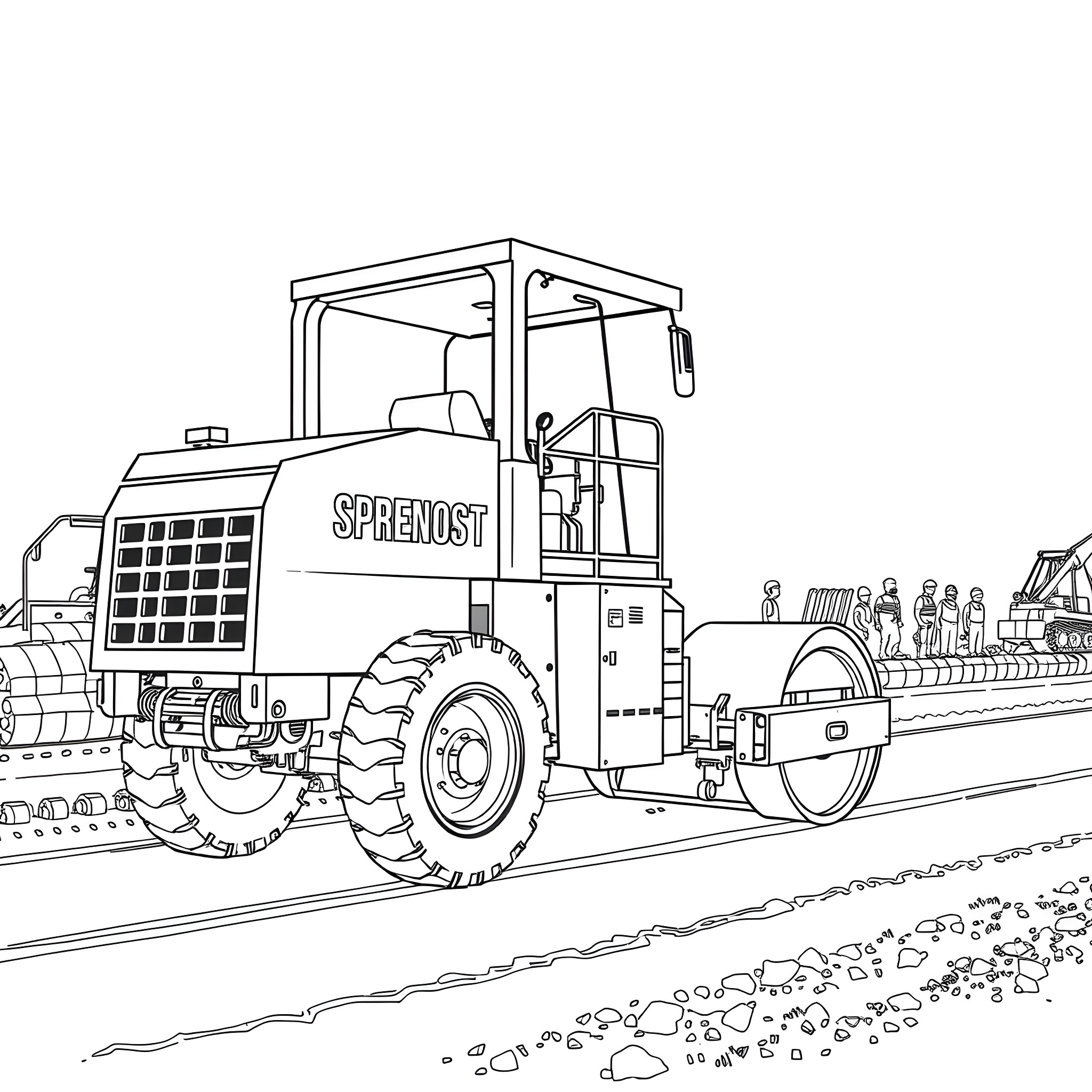 Best Asphalt Paver Coloring Pages (Free Printable PDF)