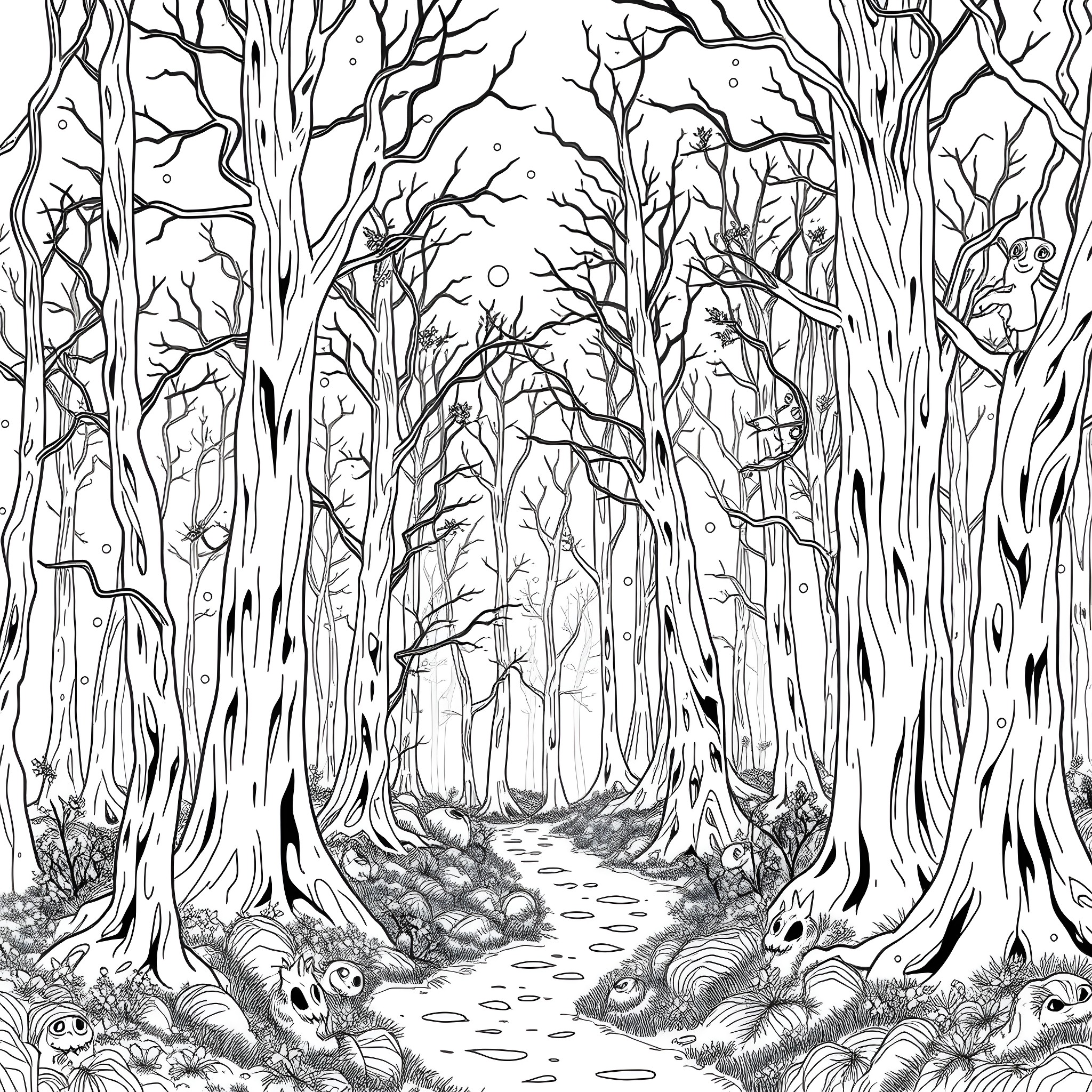 Best Forest Coloring Pages (Free Printable PDF)