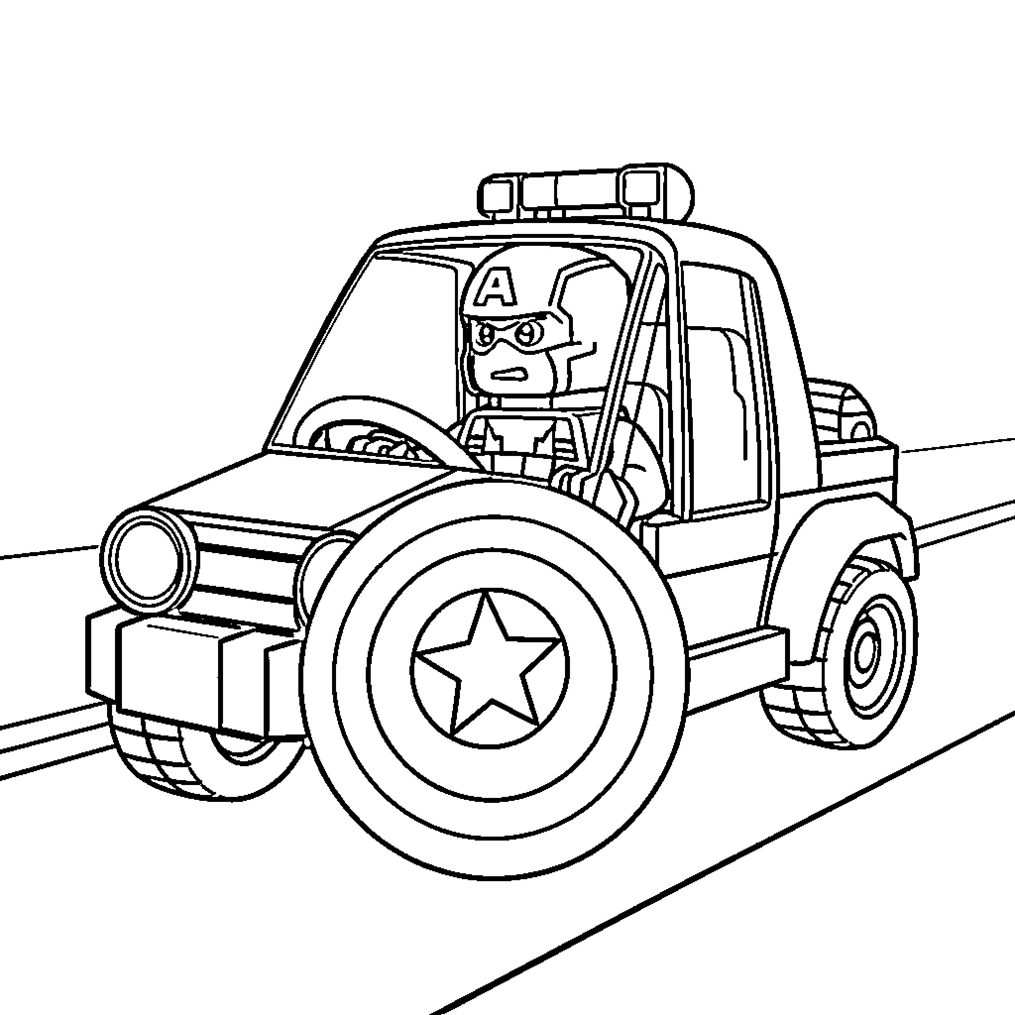 Best Lego Car Coloring Pages (Free Printable PDF)