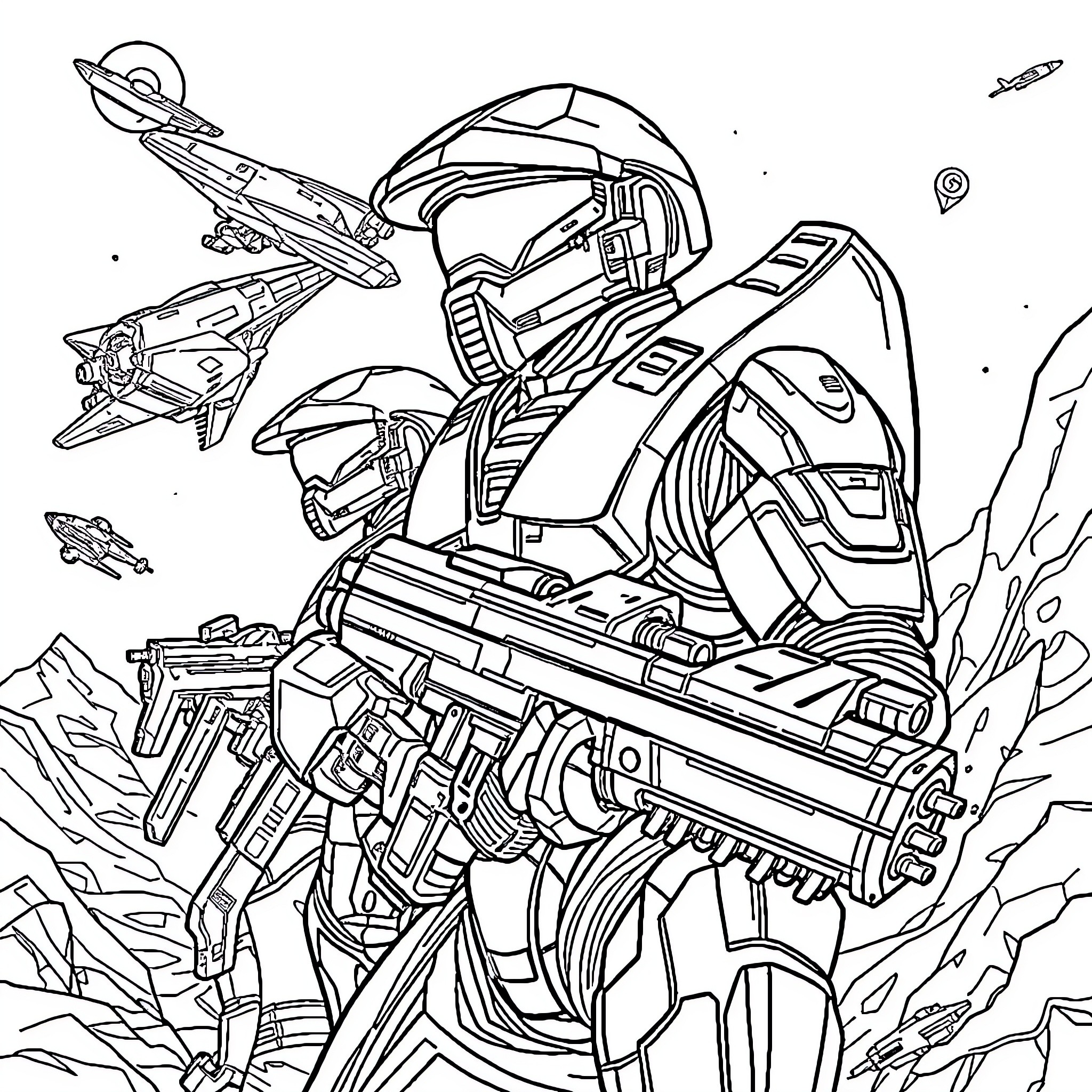 Best Halo Coloring Pages (Free Printable PDF)