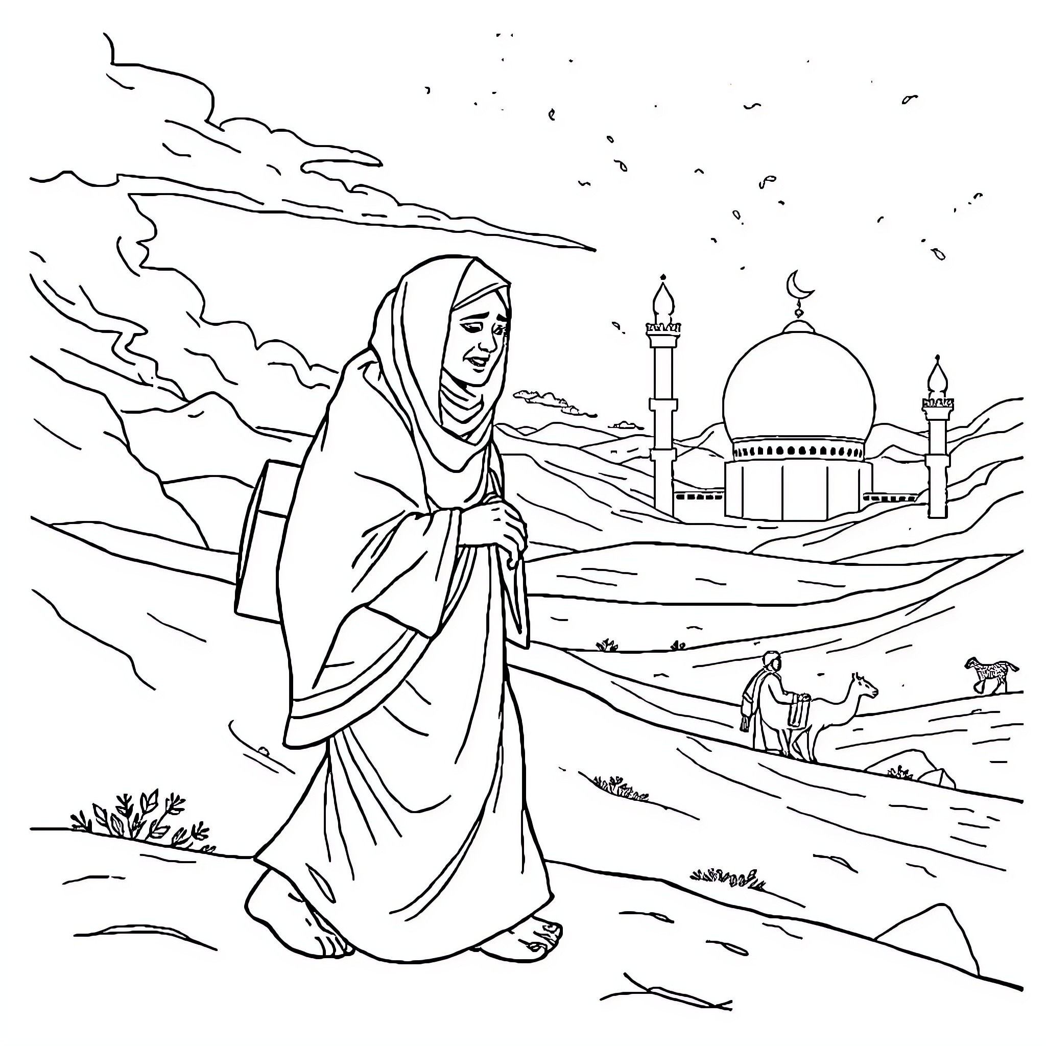 Best Muslim Coloring Pages (Free Printable PDF)