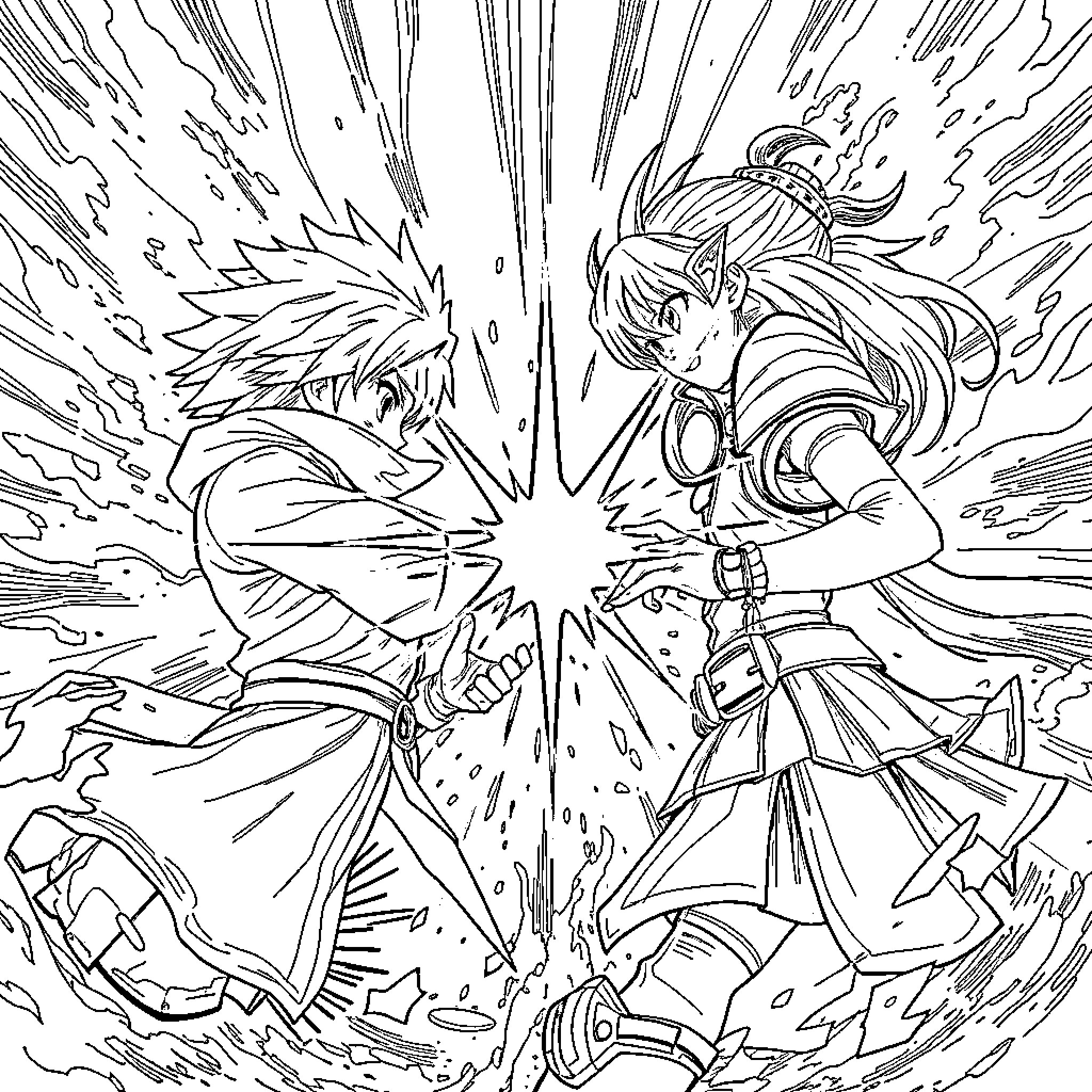 Best Anime Characters Coloring Pages (Free Printable PDF)
