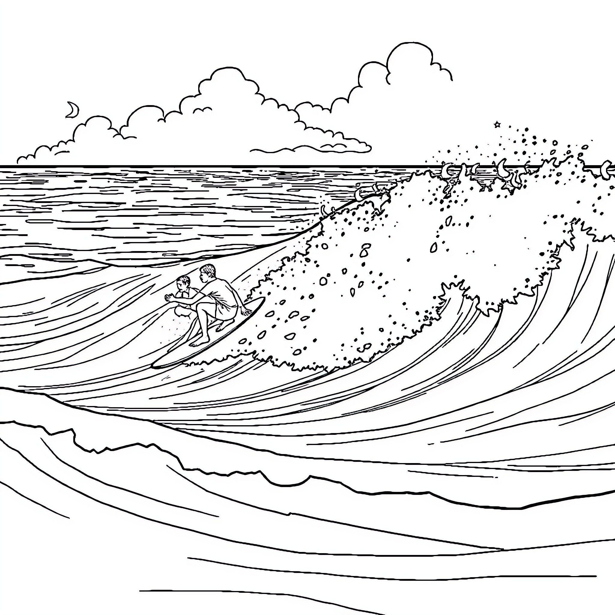 Best Wave Coloring Pages (Free Printable PDF)