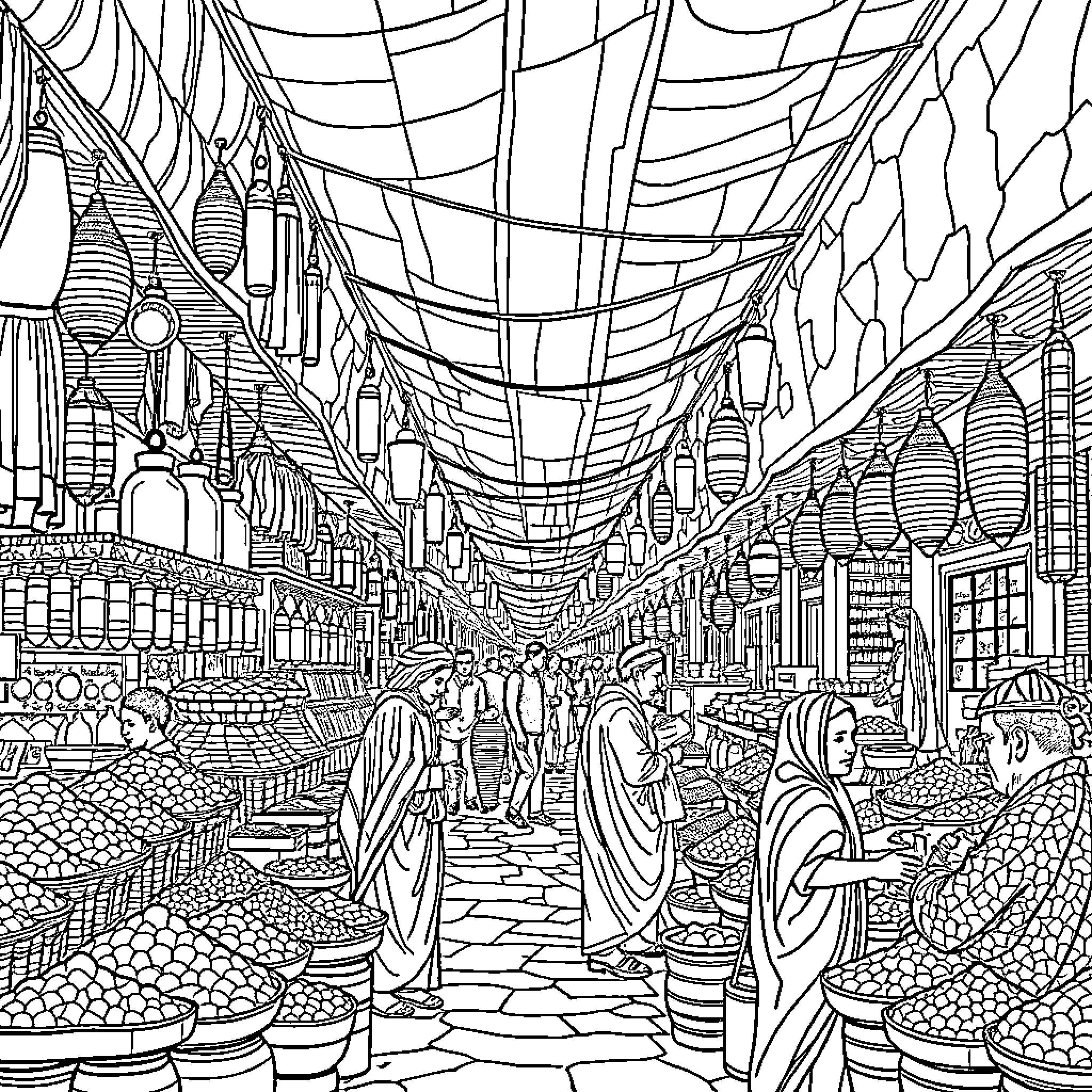 Best Souk Coloring Pages (Free Printable PDF)
