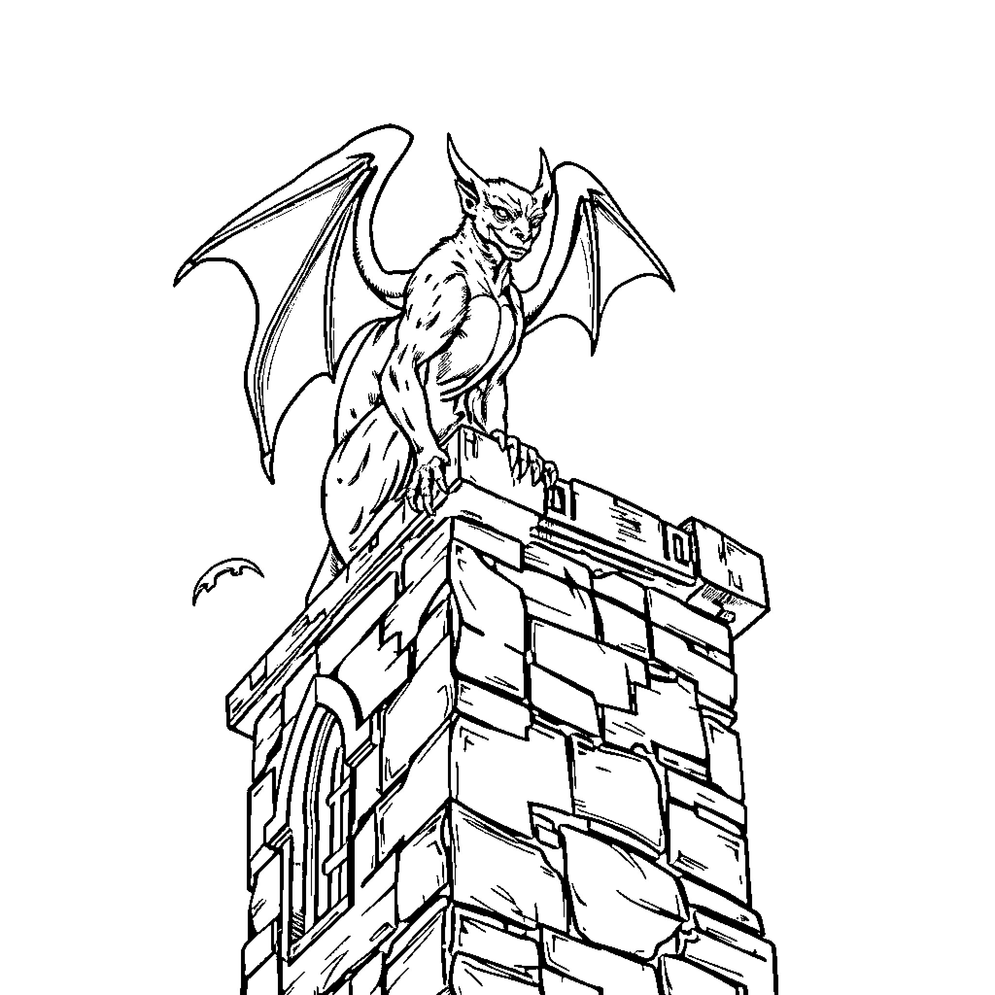 Best Gargoyle Coloring Pages (Free Printable PDF)