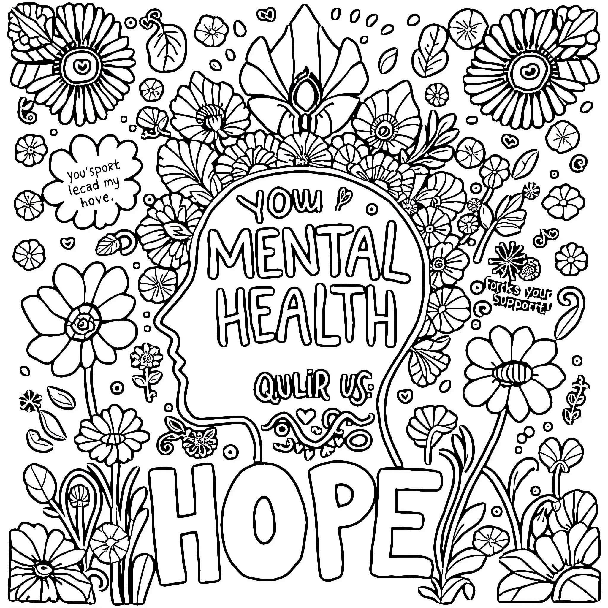 Best Mental Health Coloring Pages (Free Printable PDF)