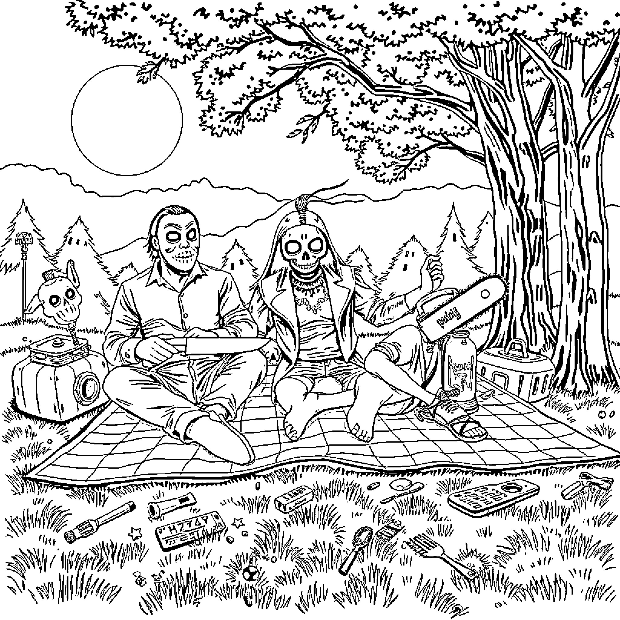 Best Slasher Villain Coloring Pages (Free Printable PDF)