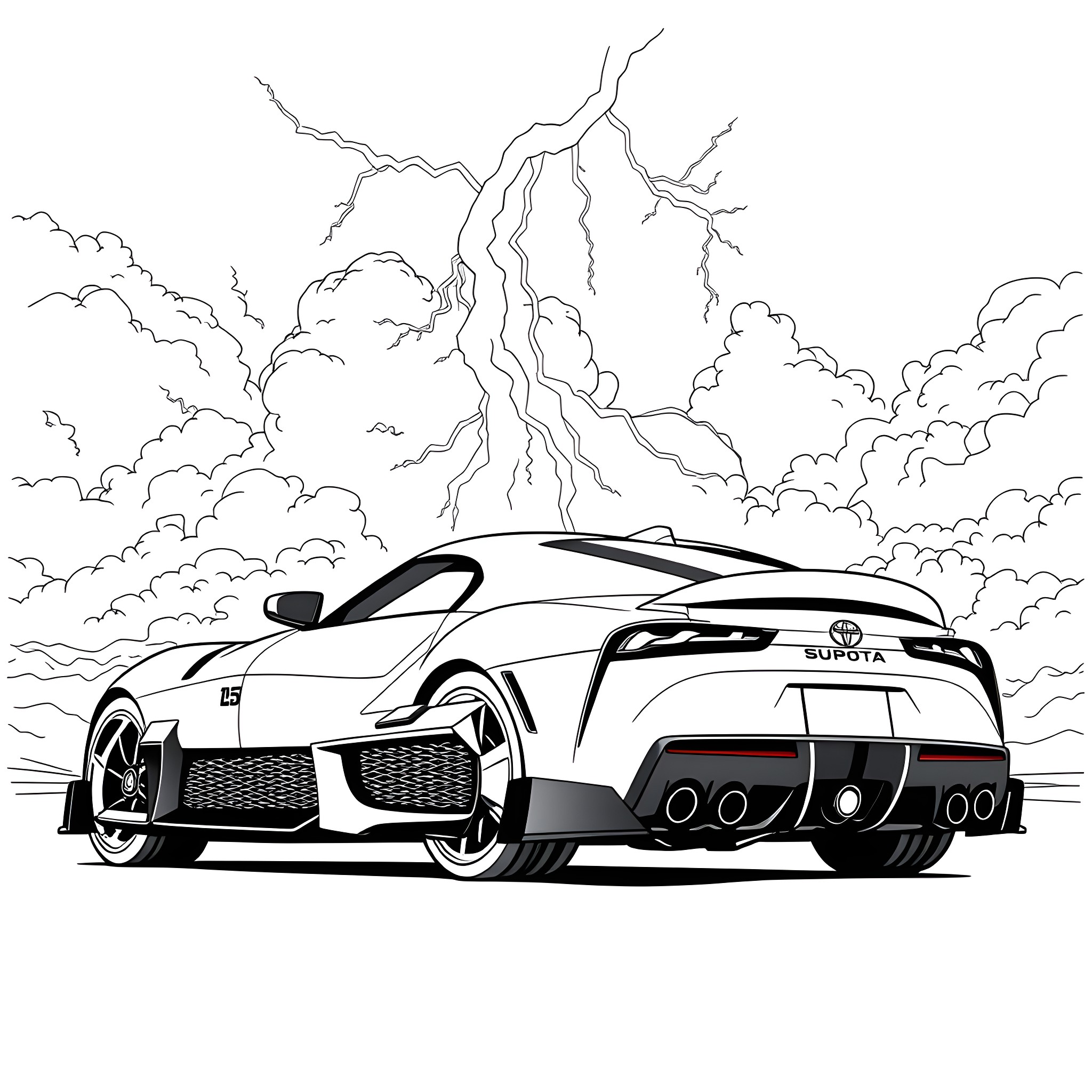 Best Toyota Supra Coloring Pages (Free Printable PDF)