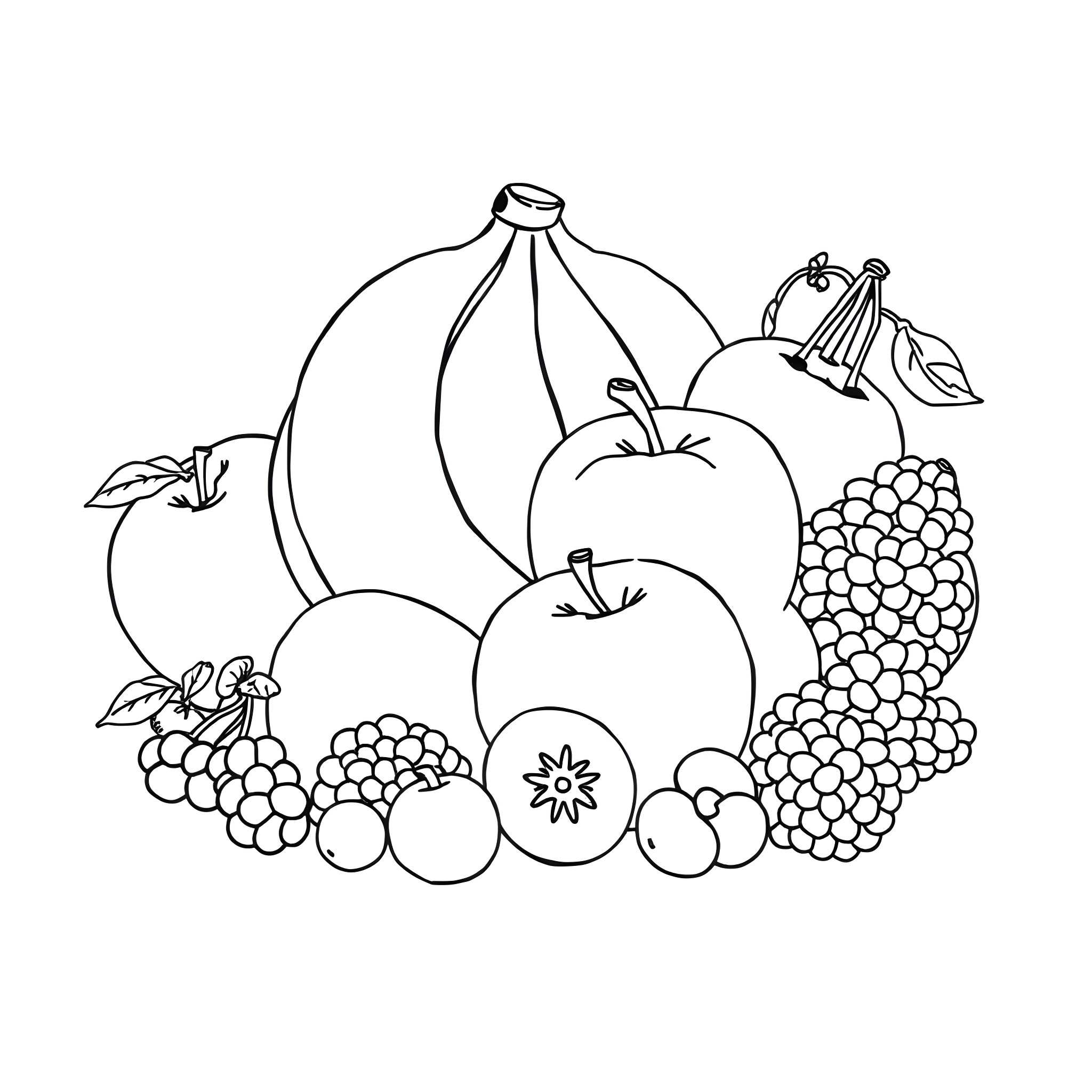 Best Fruit Coloring Pages (Free Printable PDF)