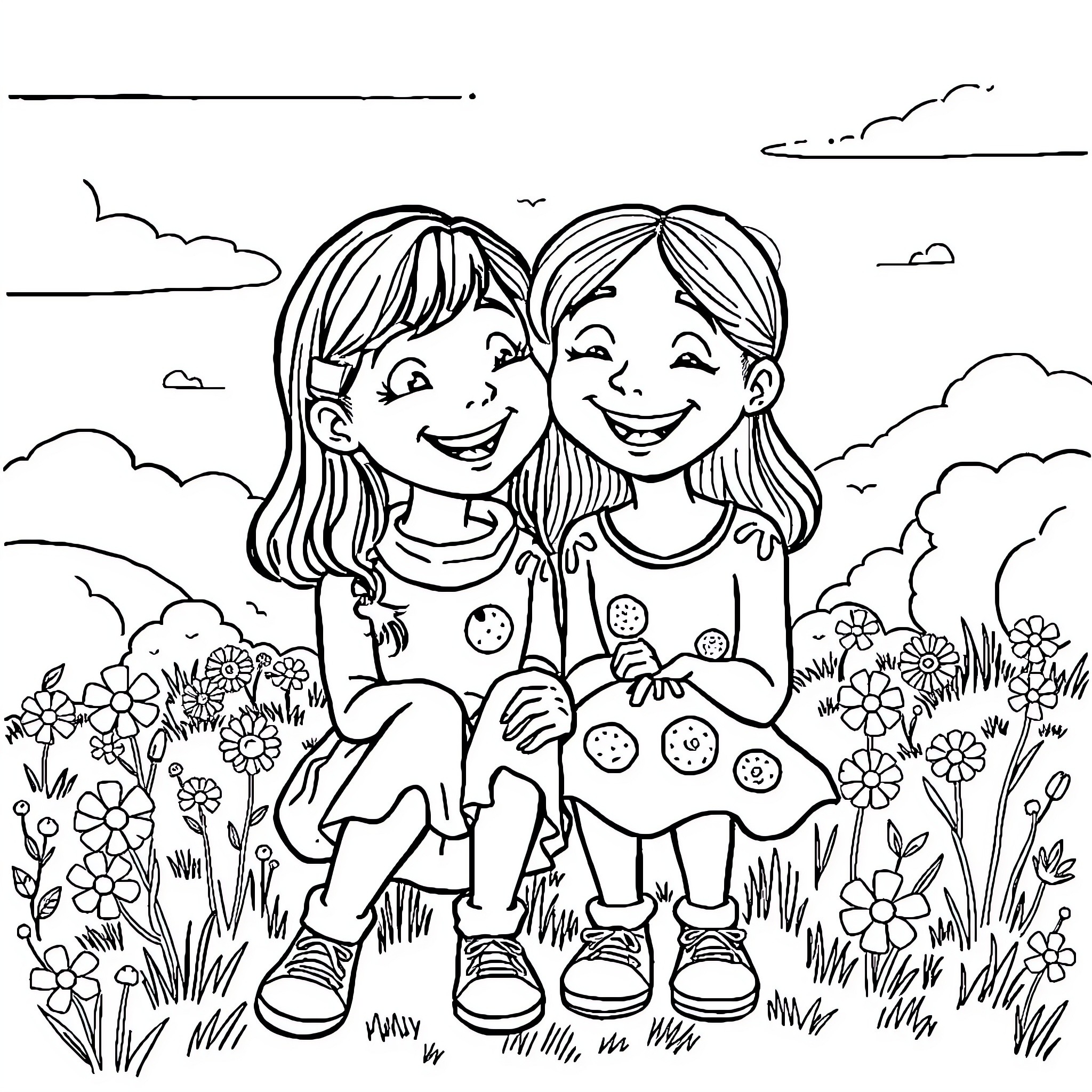 Best Sister Coloring Pages (Free Printable PDF)