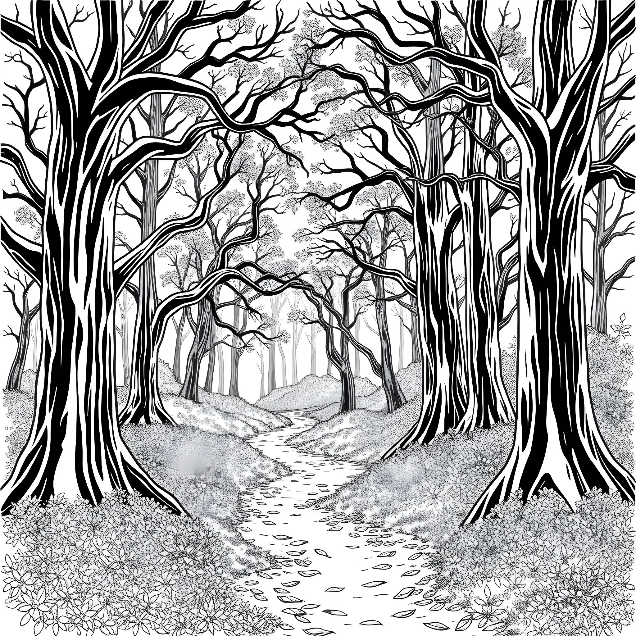Best Forest Coloring Pages (Free Printable PDF)