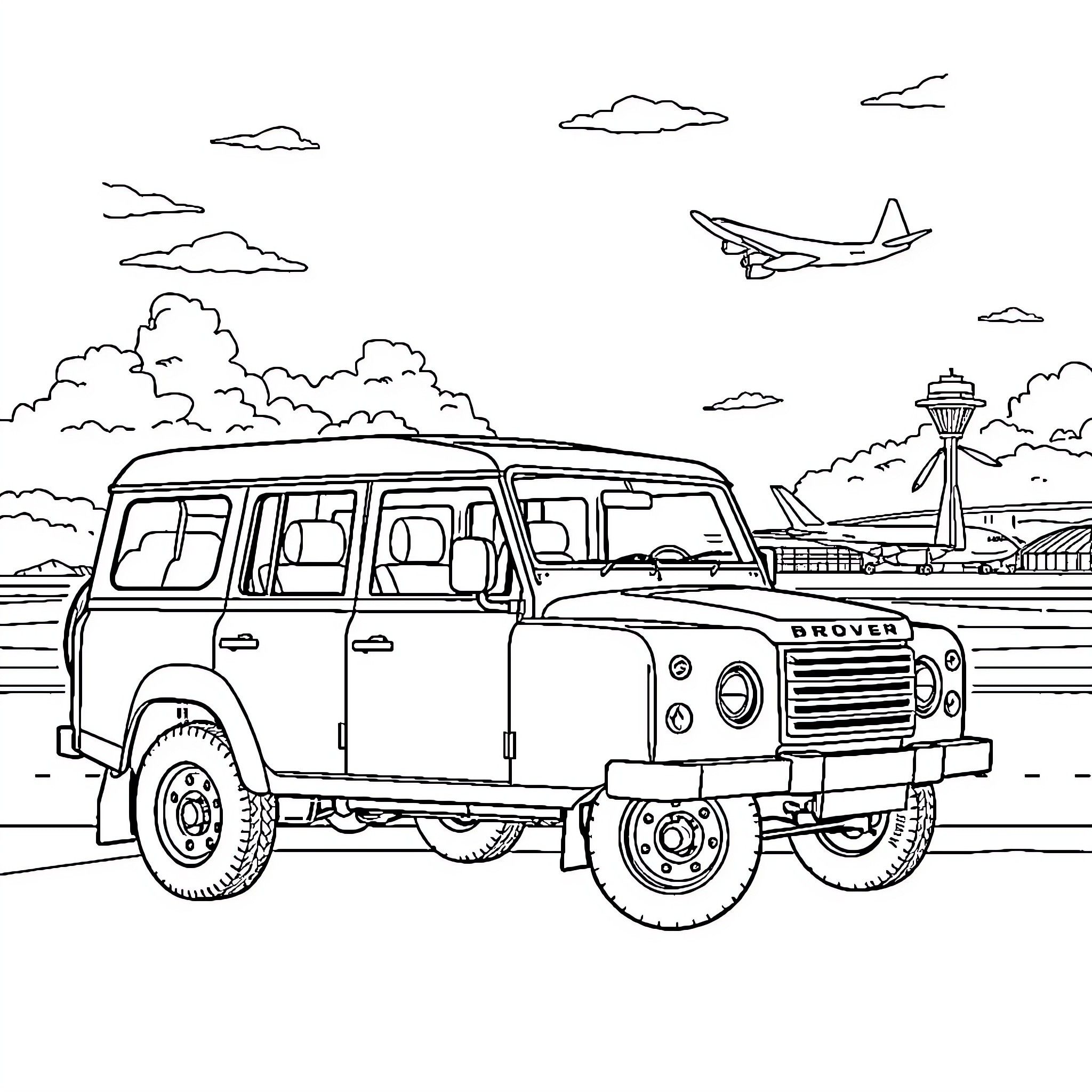 Best Land Rover Coloring Pages (Free Printable PDF)