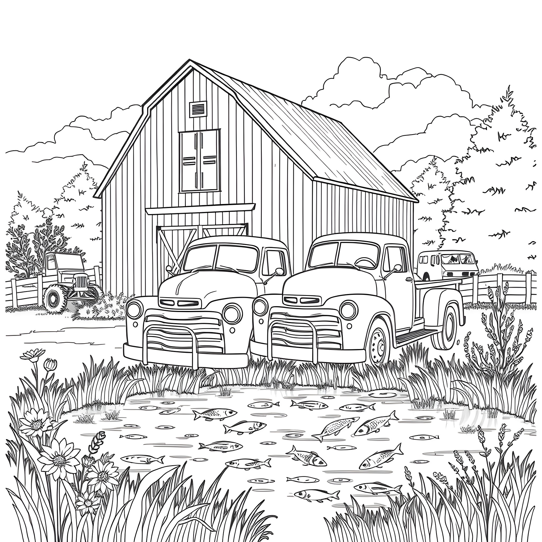 57 Best Barn Coloring Pages (Free Printable PDFs)