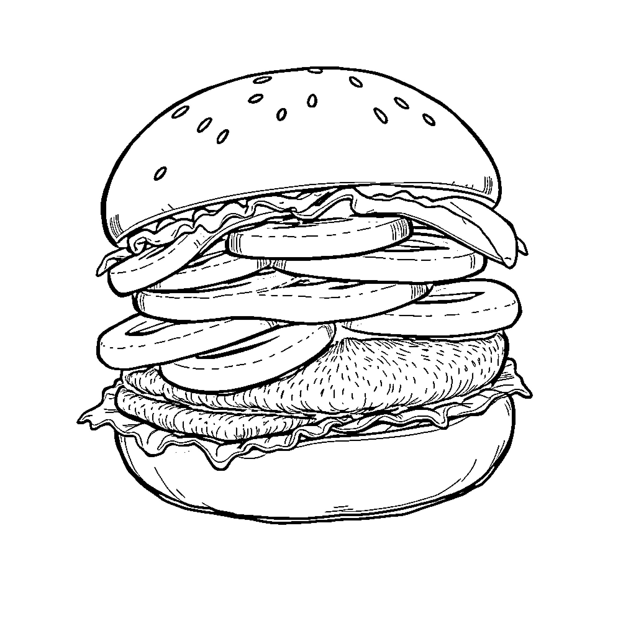 Best Banana Burger Coloring Pages (Free Printable PDF)