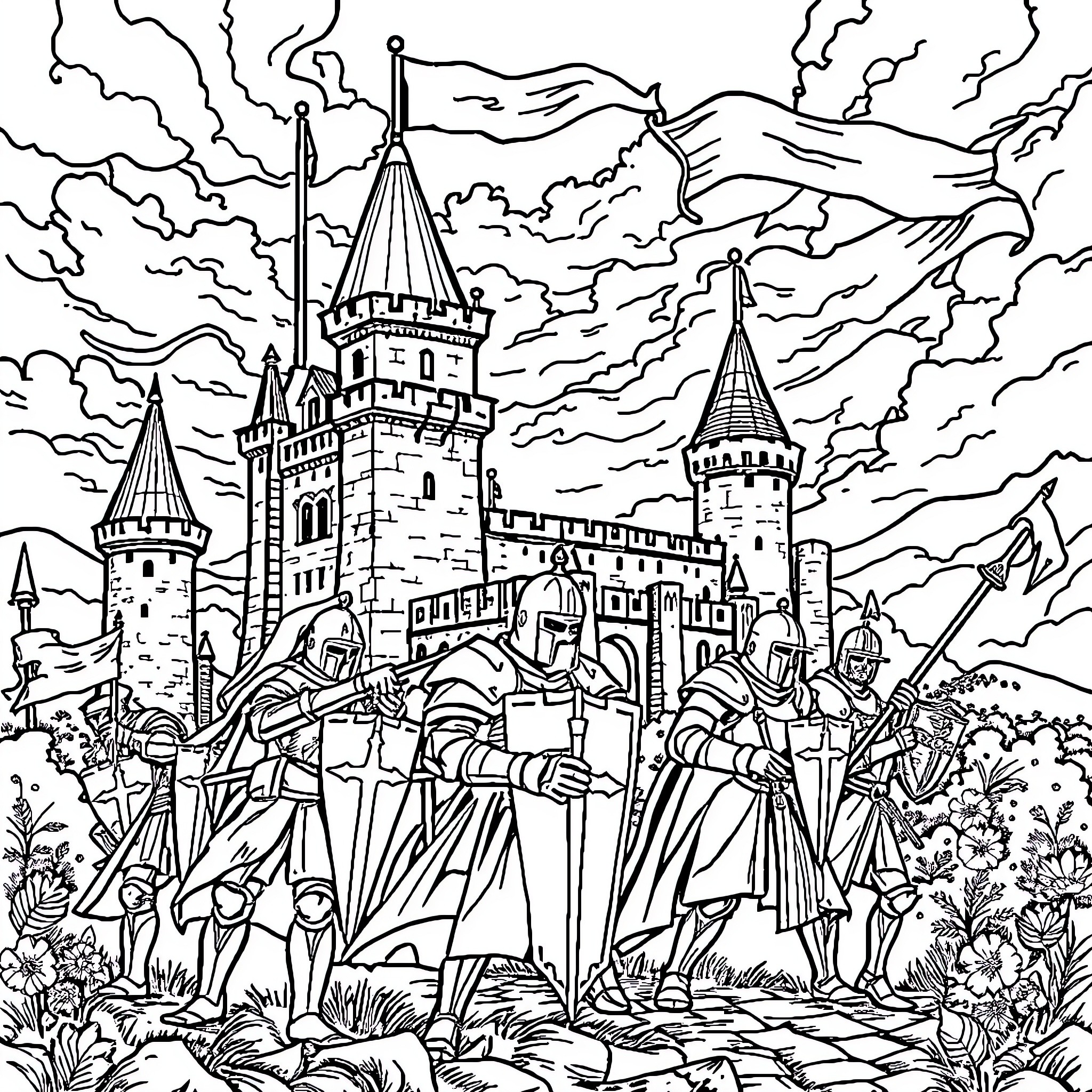 Best Medieval Coloring Pages (Free Printable PDF)