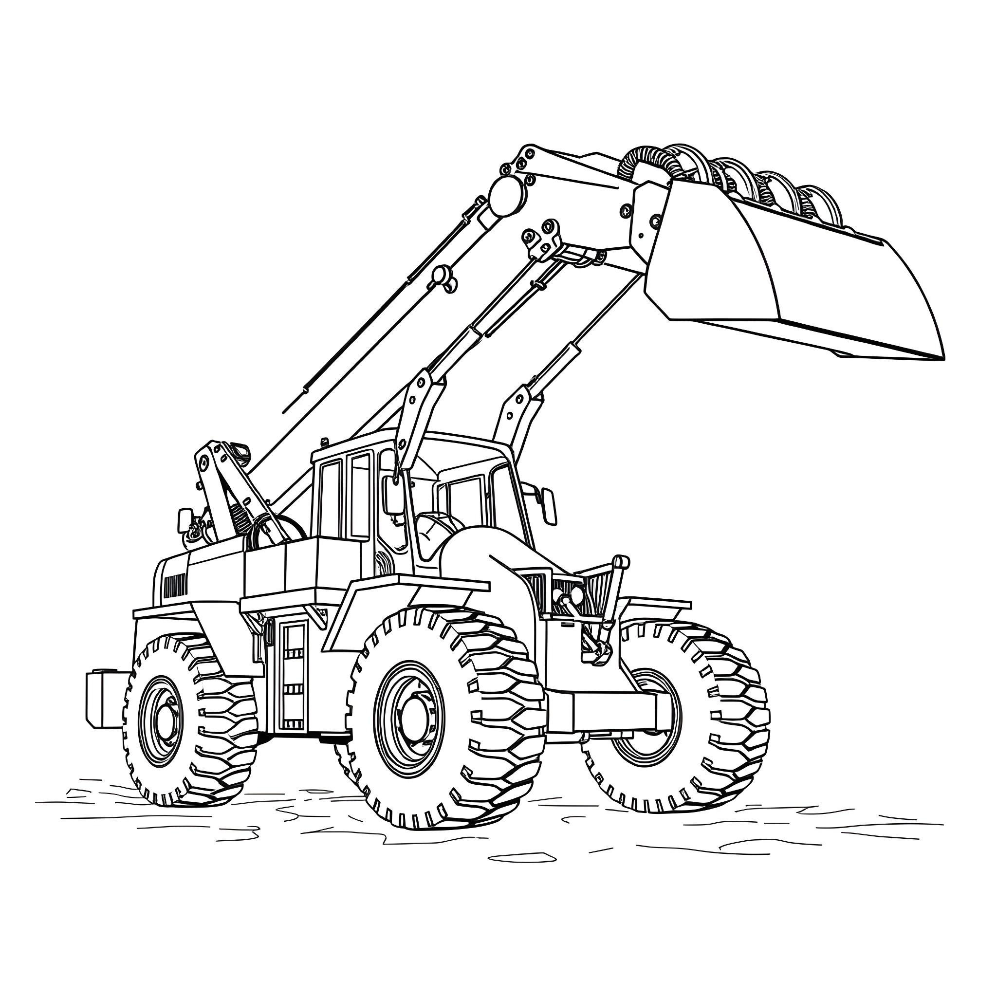 21 Best Knuckleboom Loader Coloring Pages (Free Printable PDFs)