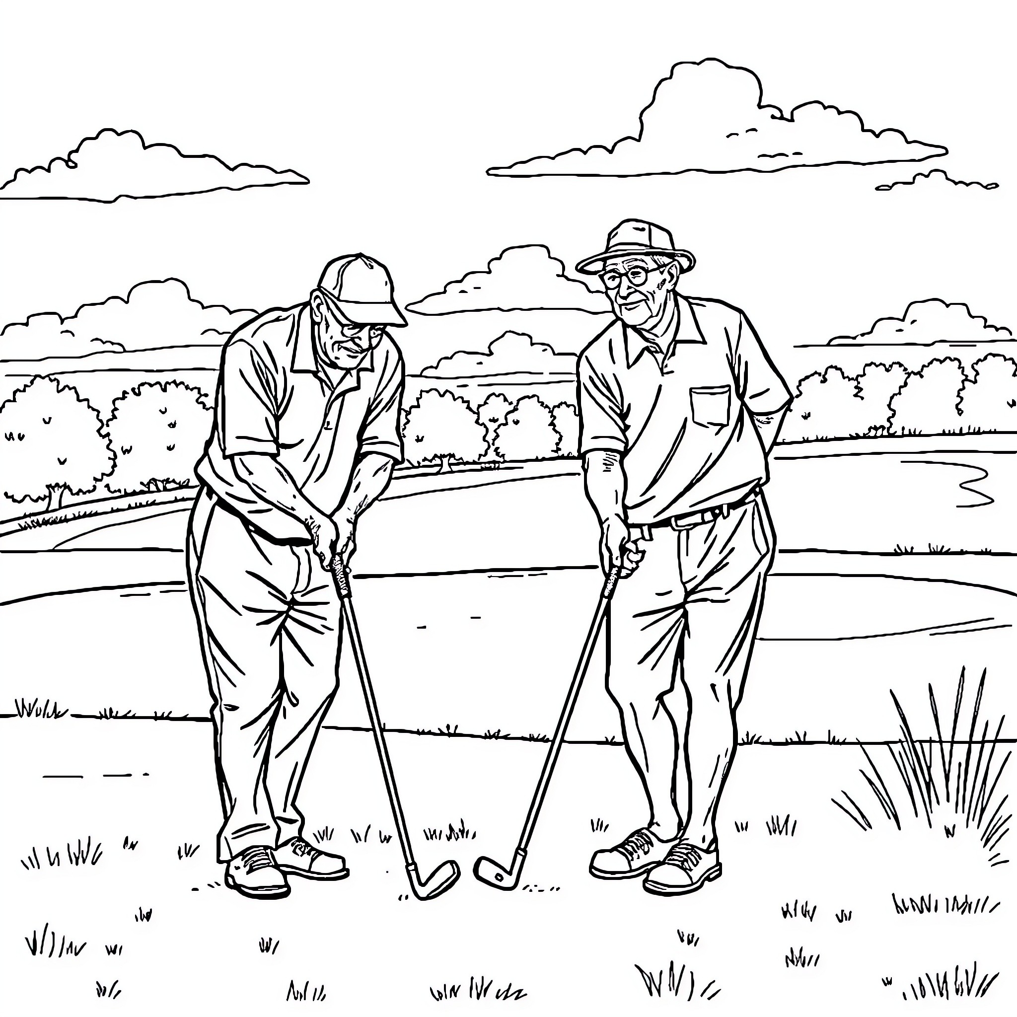 Best Old Man Coloring Pages (Free Printable PDF)
