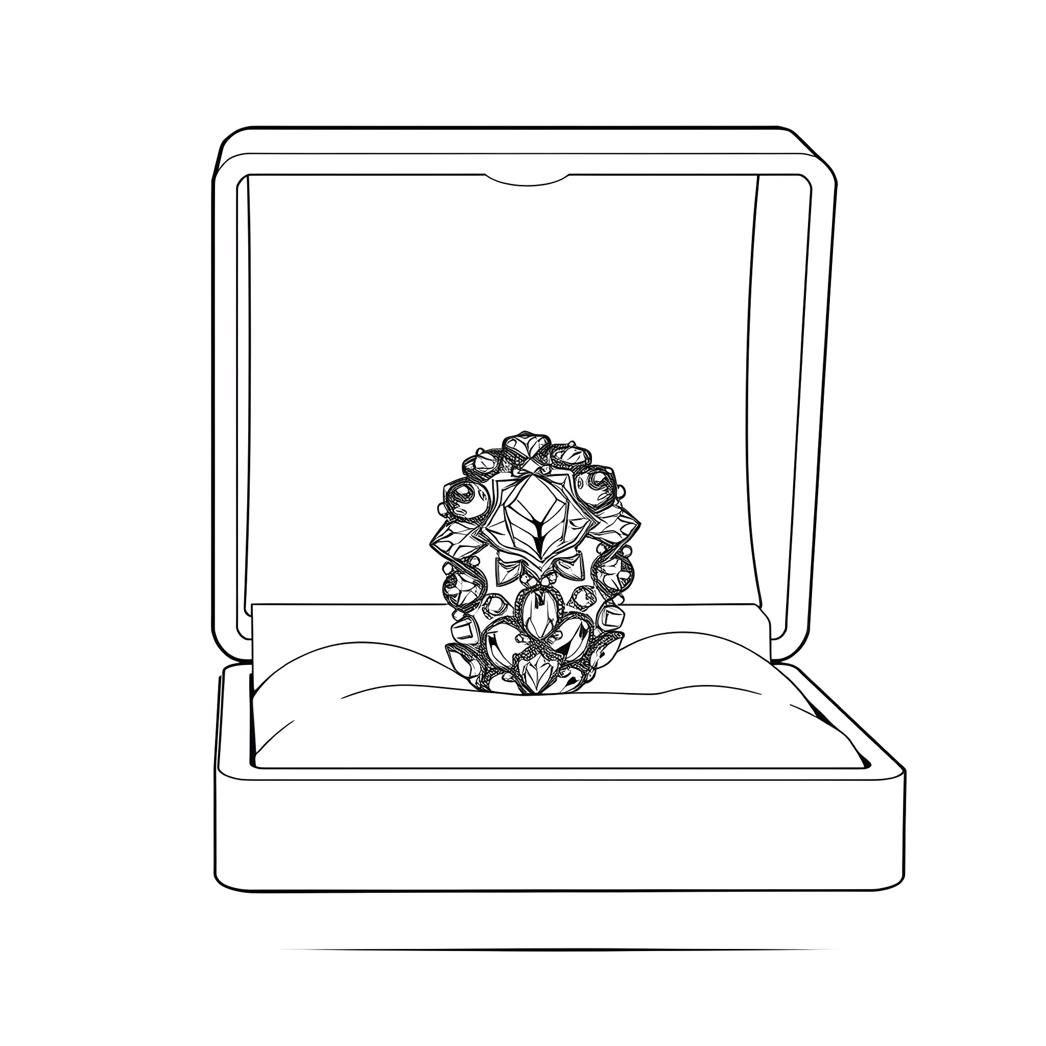 Best Gemstone Coloring Pages (Free Printable PDF)