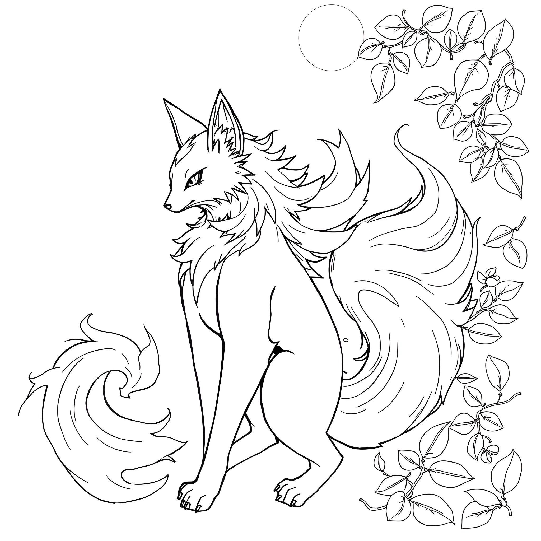 1 Best Kitsune Coloring Pages (Free Printable PDFs)