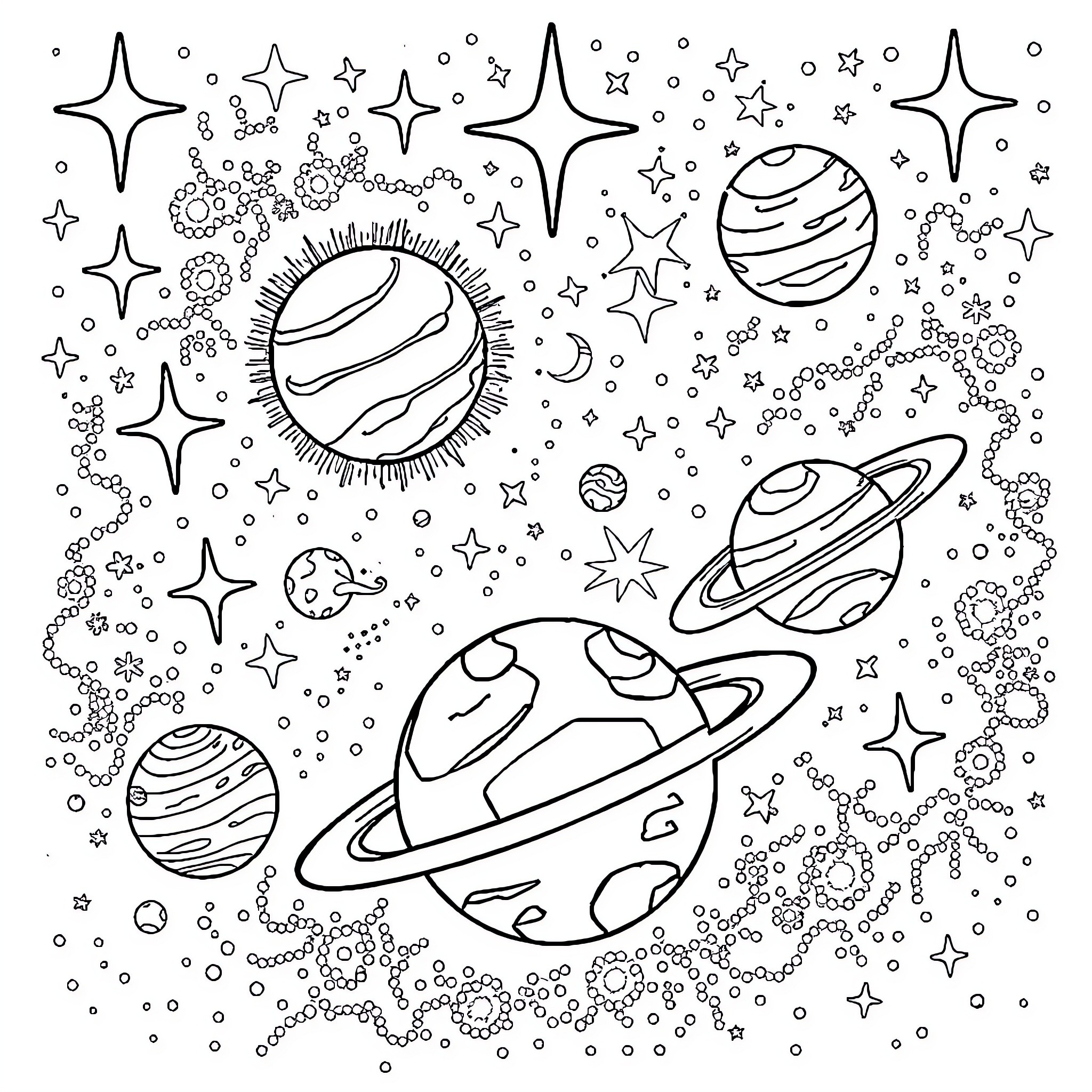 Best Space Coloring Pages (Free Printable PDF)