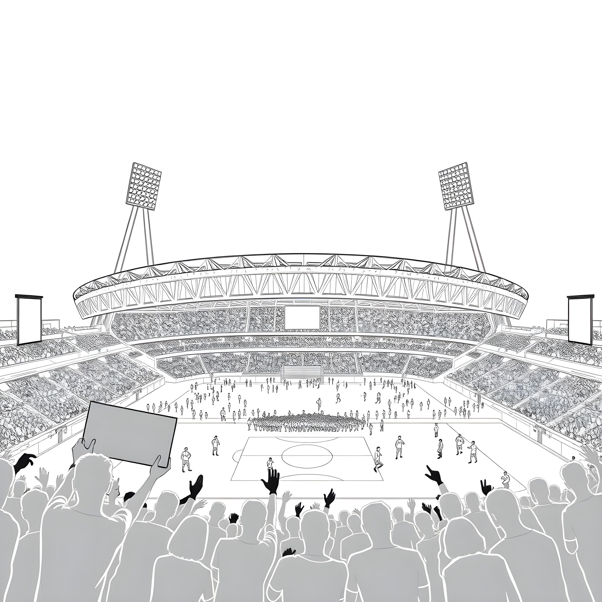 Best Stadium Coloring Pages (Free Printable PDF)