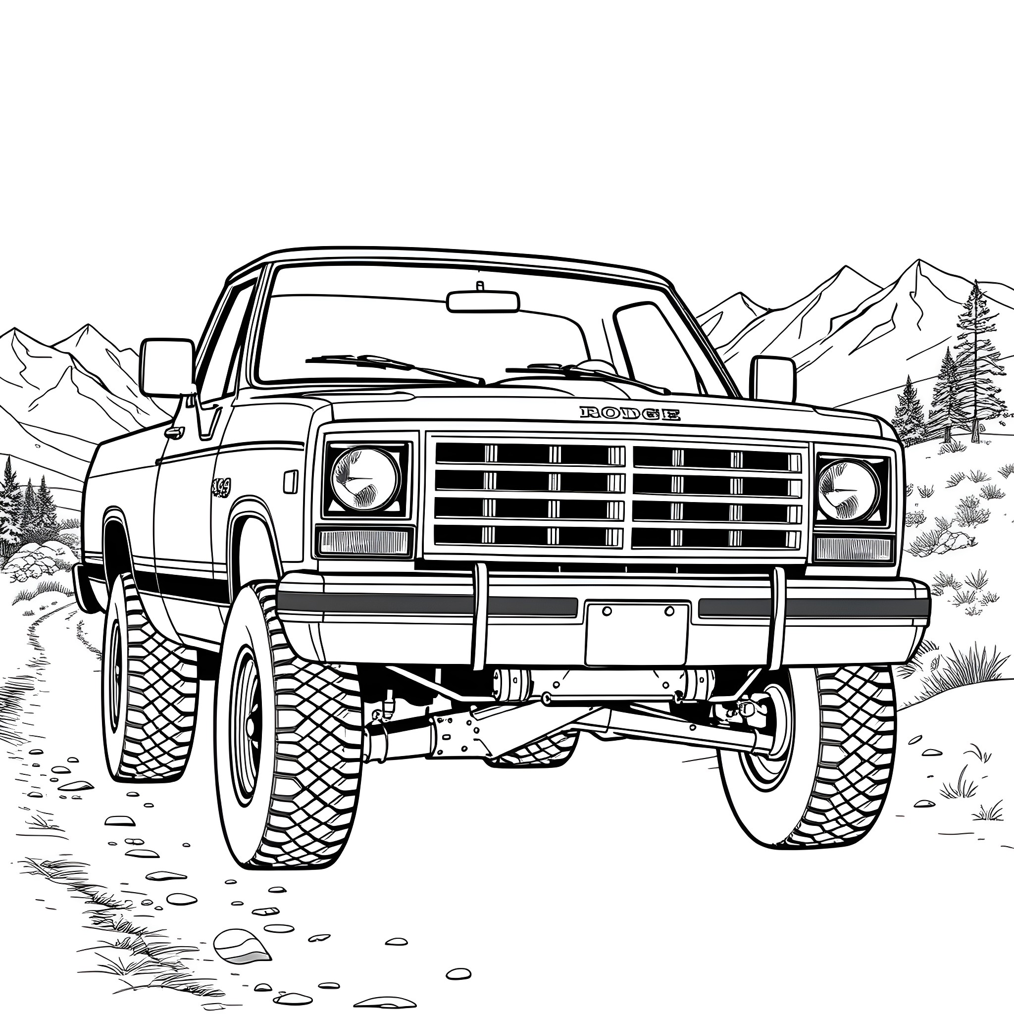 42 Best Dodge Ram Coloring Pages (Free Printable PDFs)