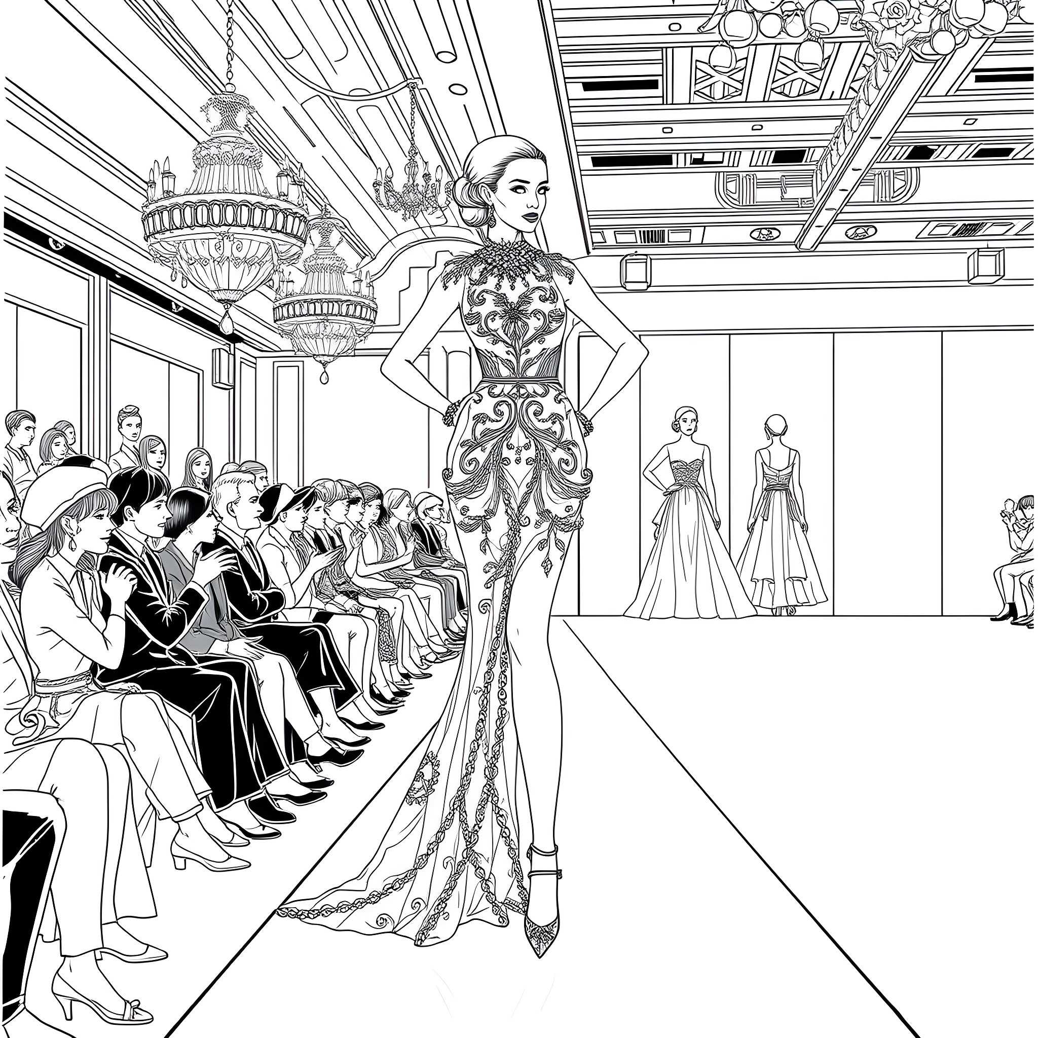 Best Model Coloring Pages (Free Printable PDF)