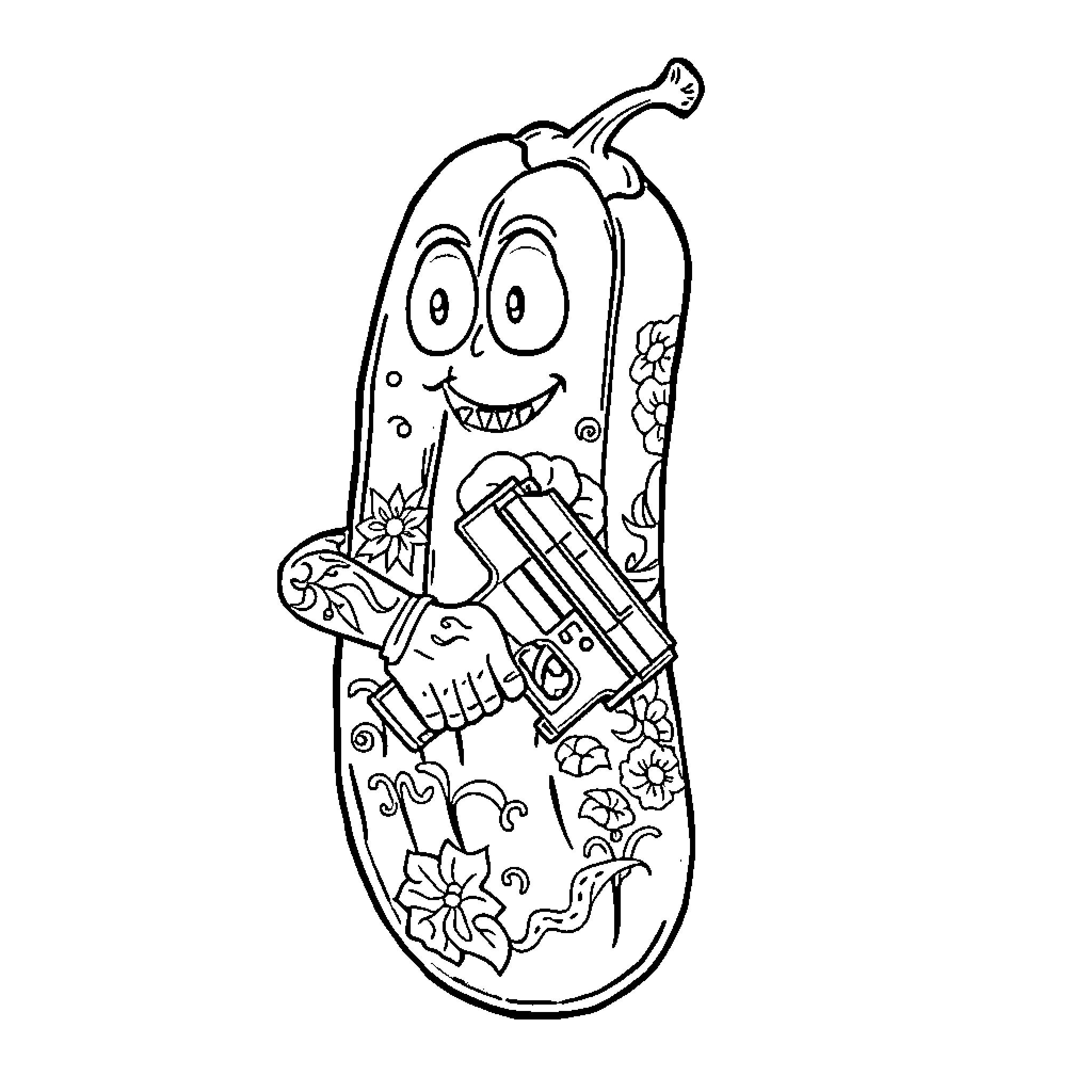 Best Pickle Coloring Pages (Free Printable PDF)
