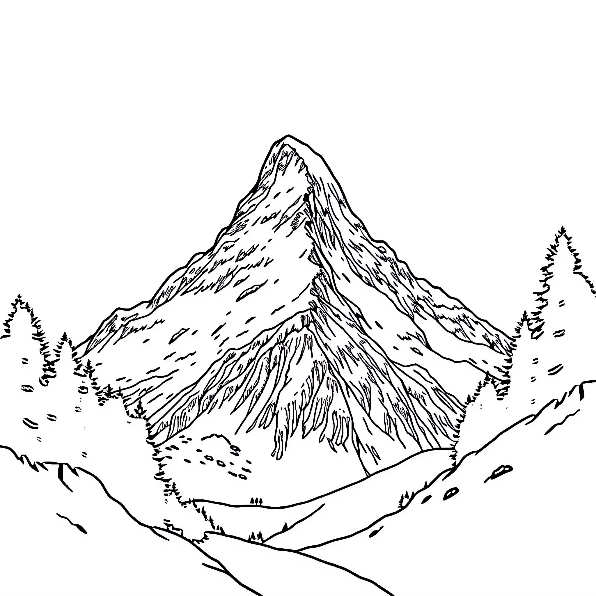Best Mountain Coloring Pages (Free Printable PDF)