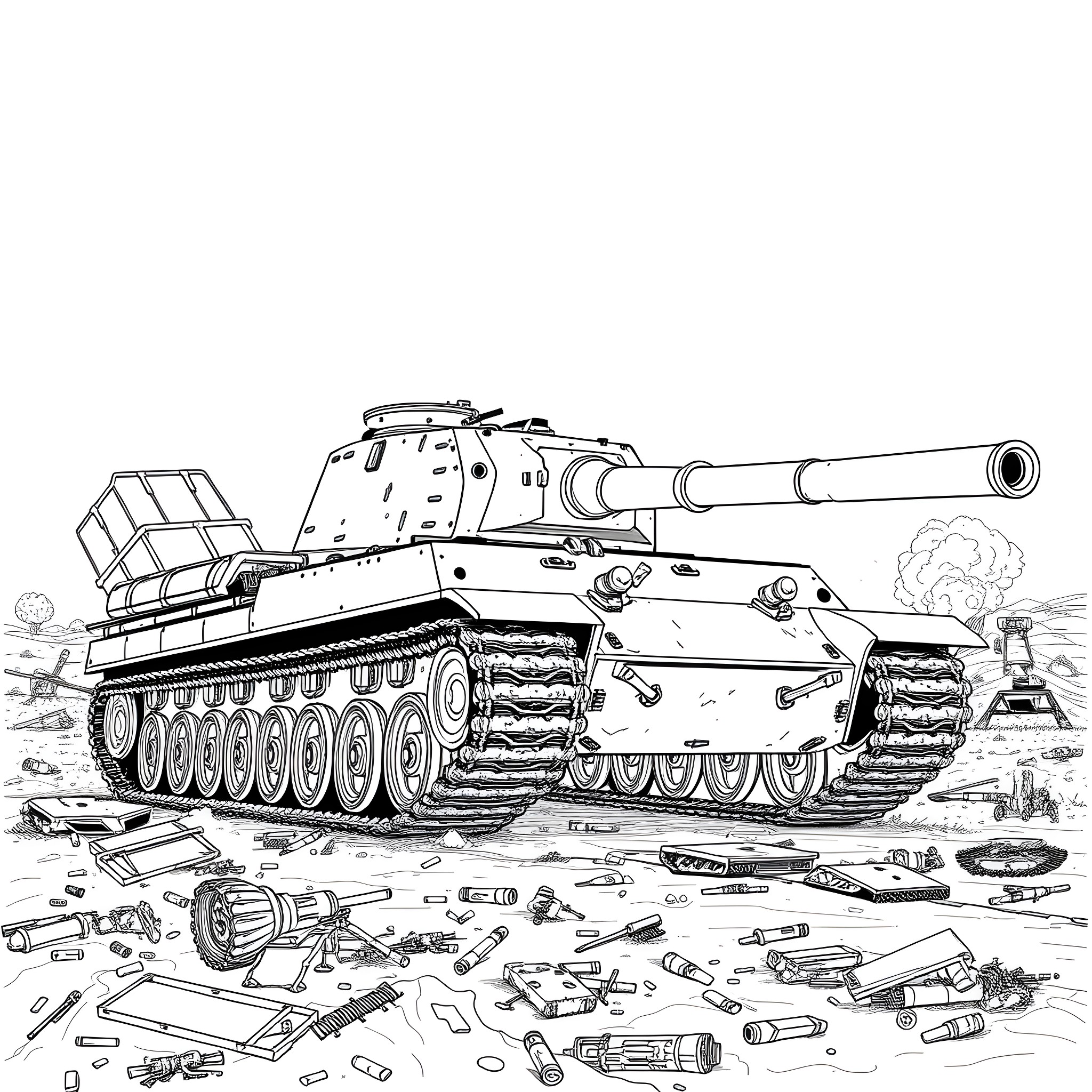 62 Best Tank Coloring Pages (Free Printable PDFs)