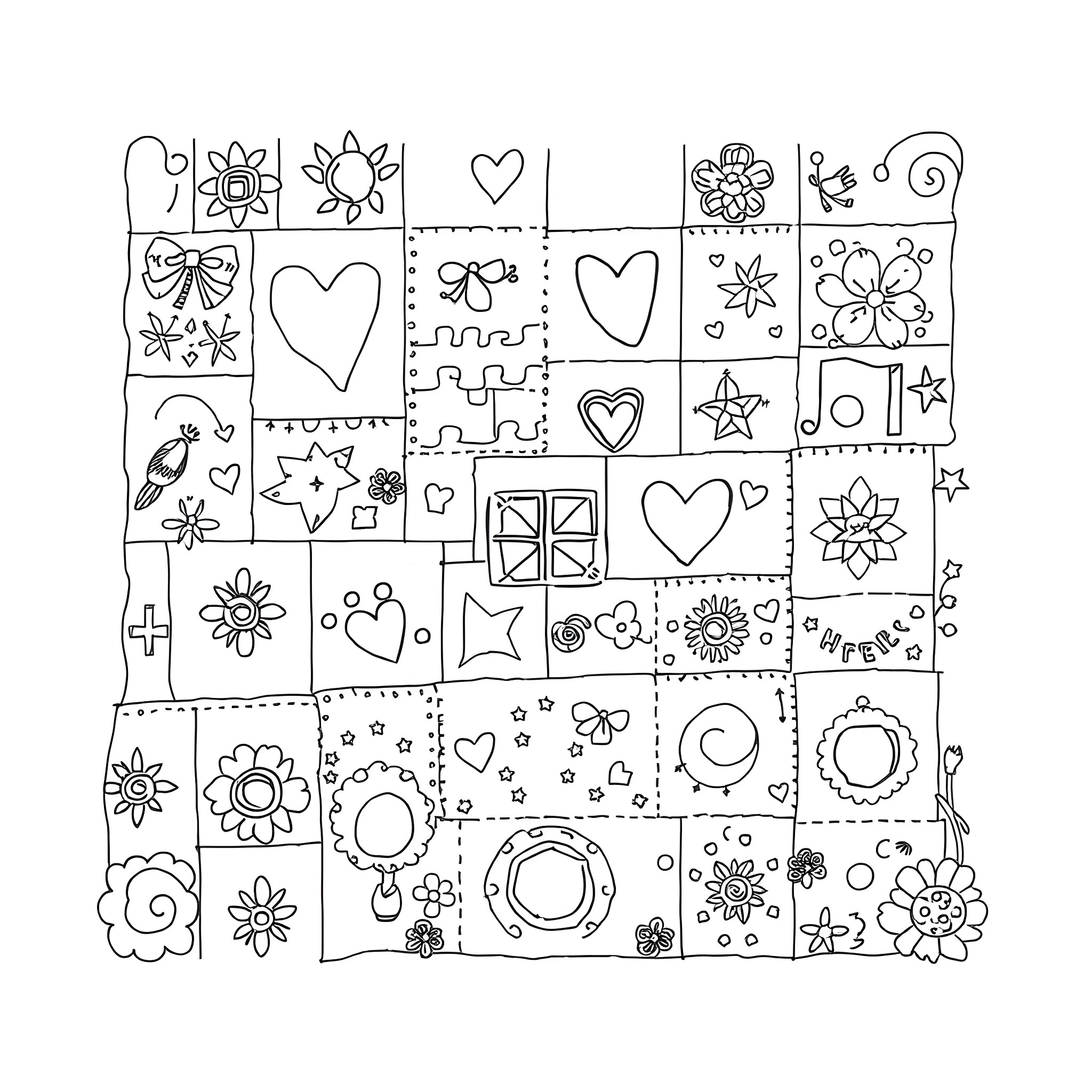 120 Best Patchwork Coloring Pages (Free Printable PDFs)