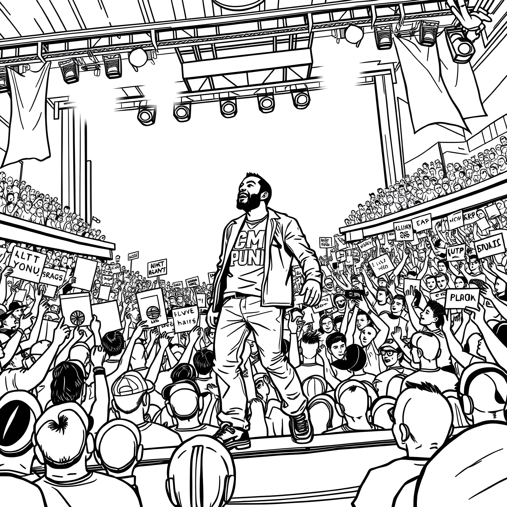 Best Cm Punk Coloring Pages (Free Printable PDF)