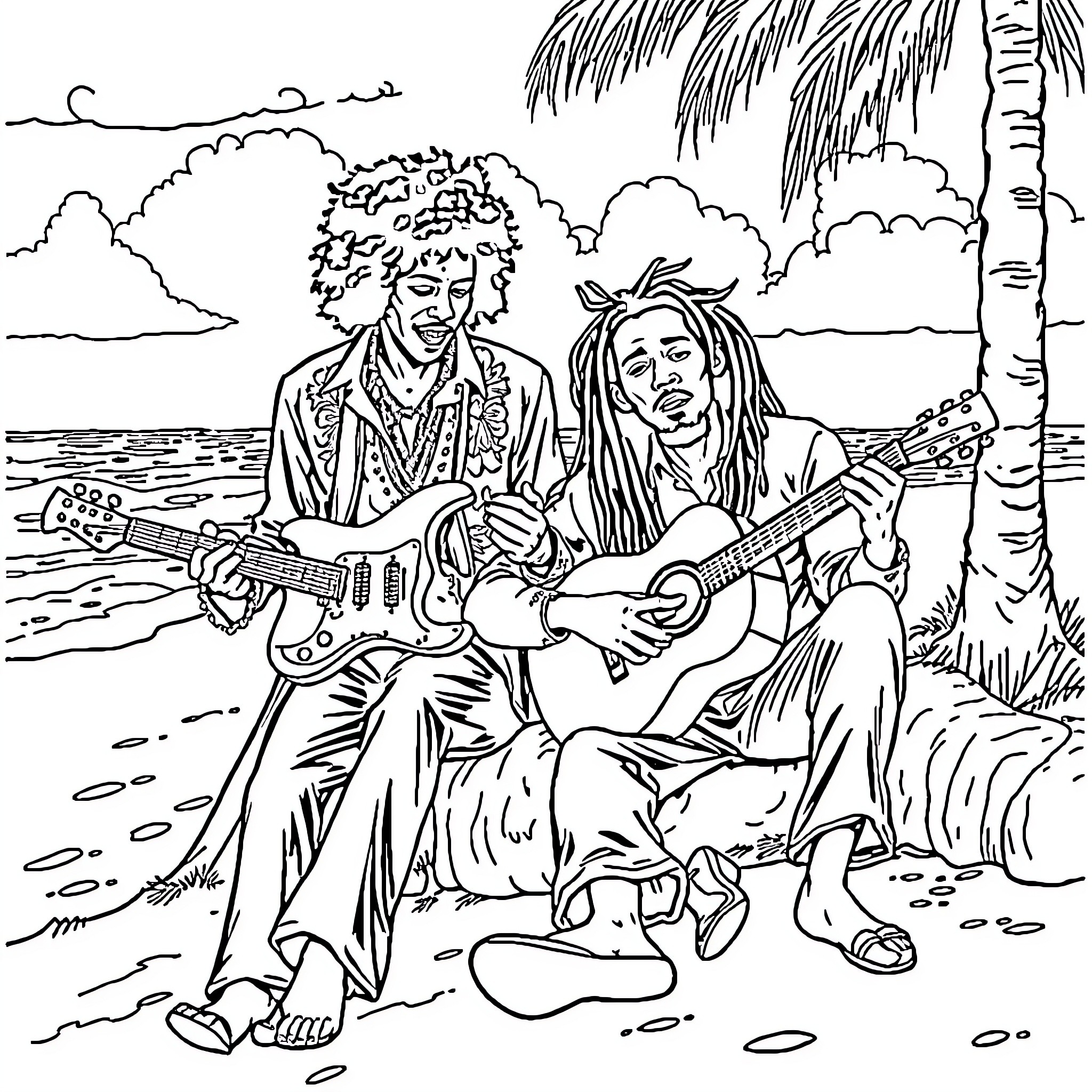 10 Best Jimi Hendrix Coloring Pages (Free Printable PDFs)