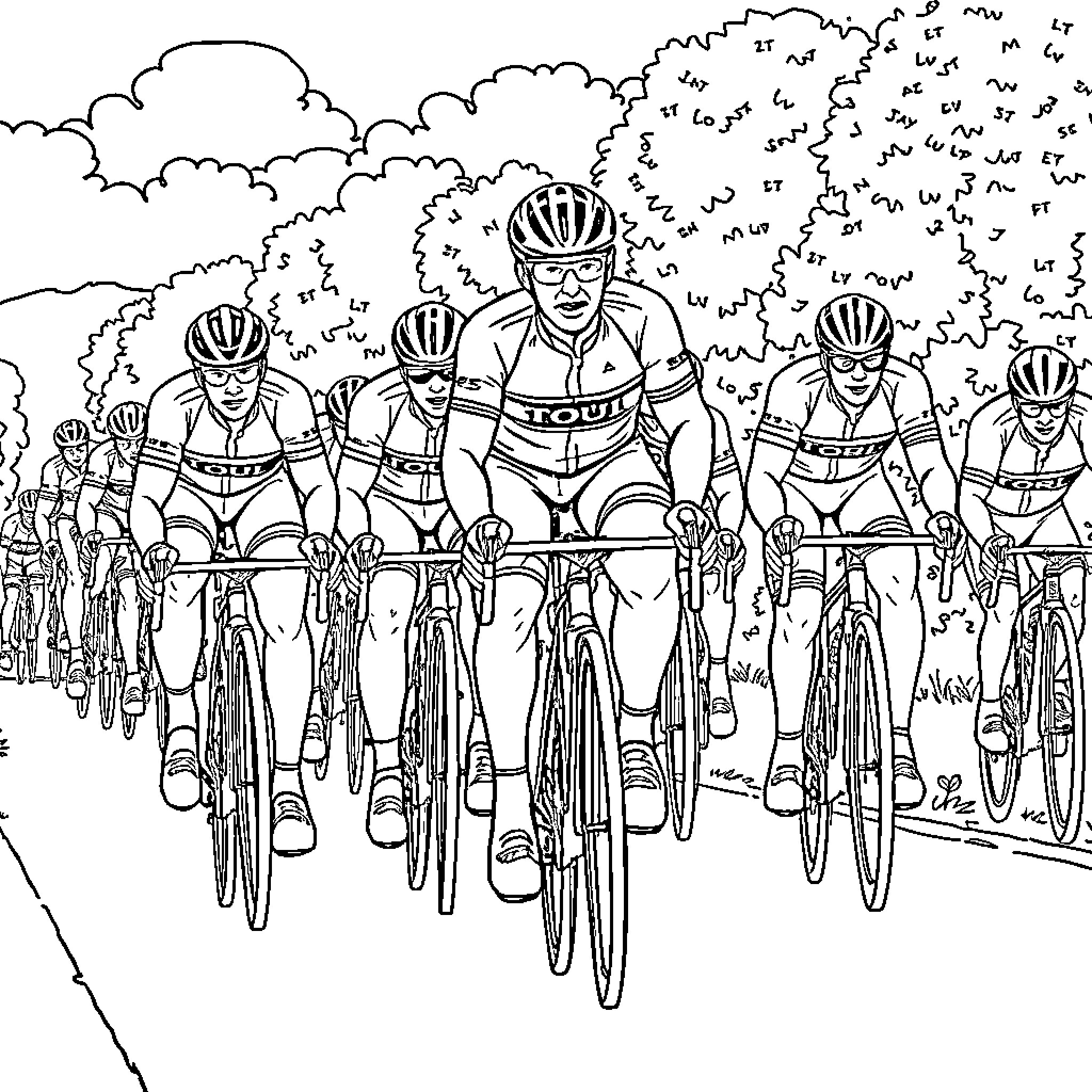 Best Cyclist Coloring Pages (Free Printable PDF)