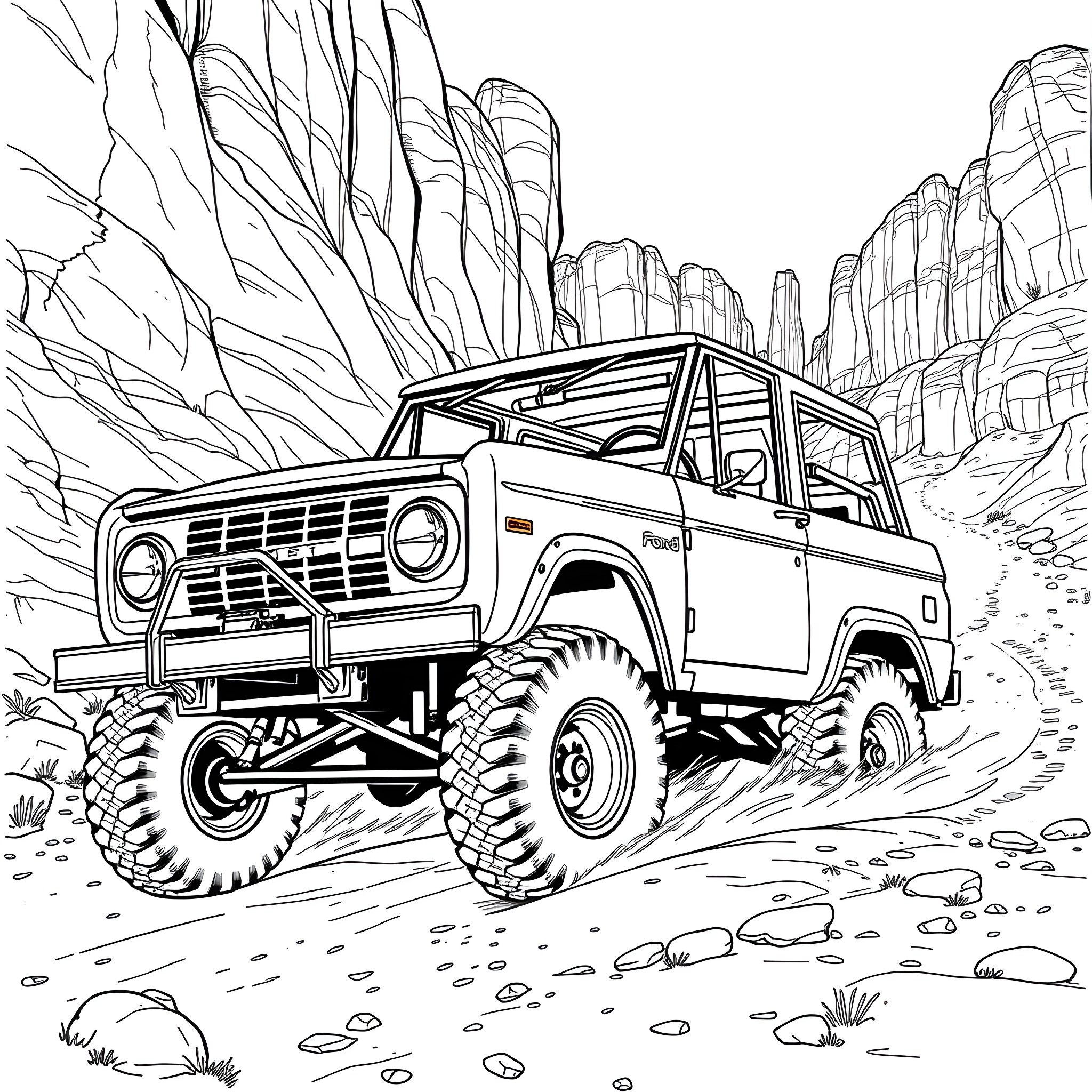 11 Best Ford Bronco Coloring Pages (Free Printable PDFs)