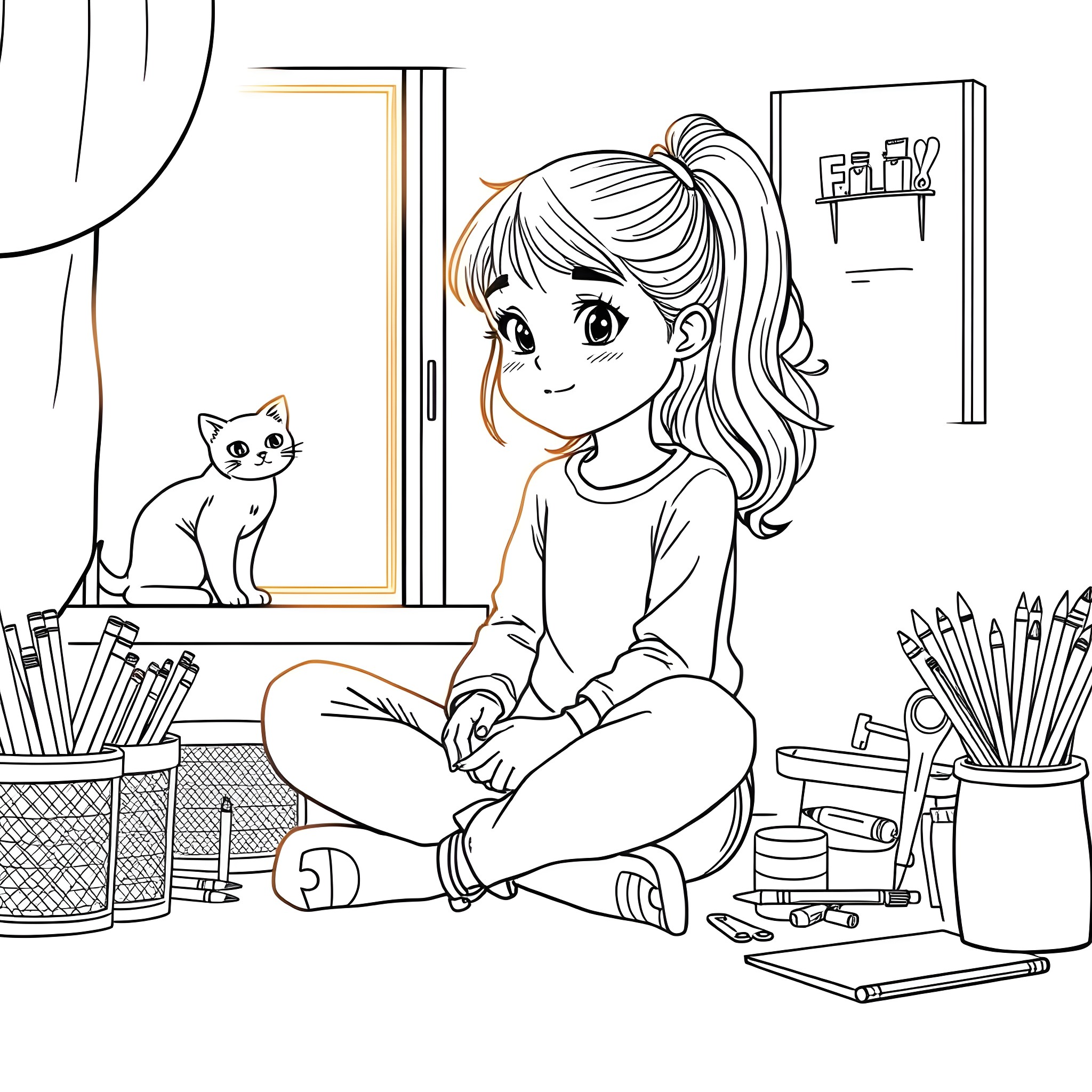 243 Best Girl Coloring Pages (Free Printable PDFs)