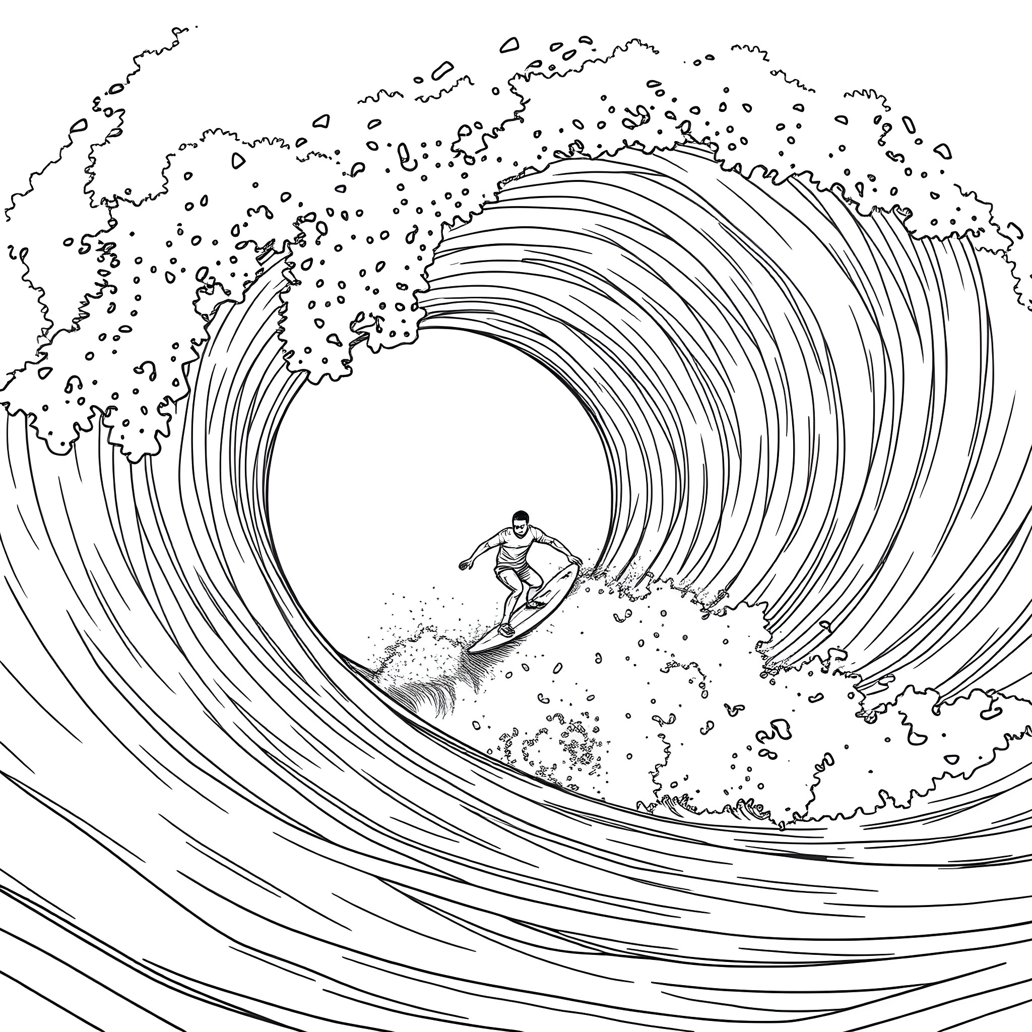 27 Best Wave Coloring Pages (Free Printable PDFs)