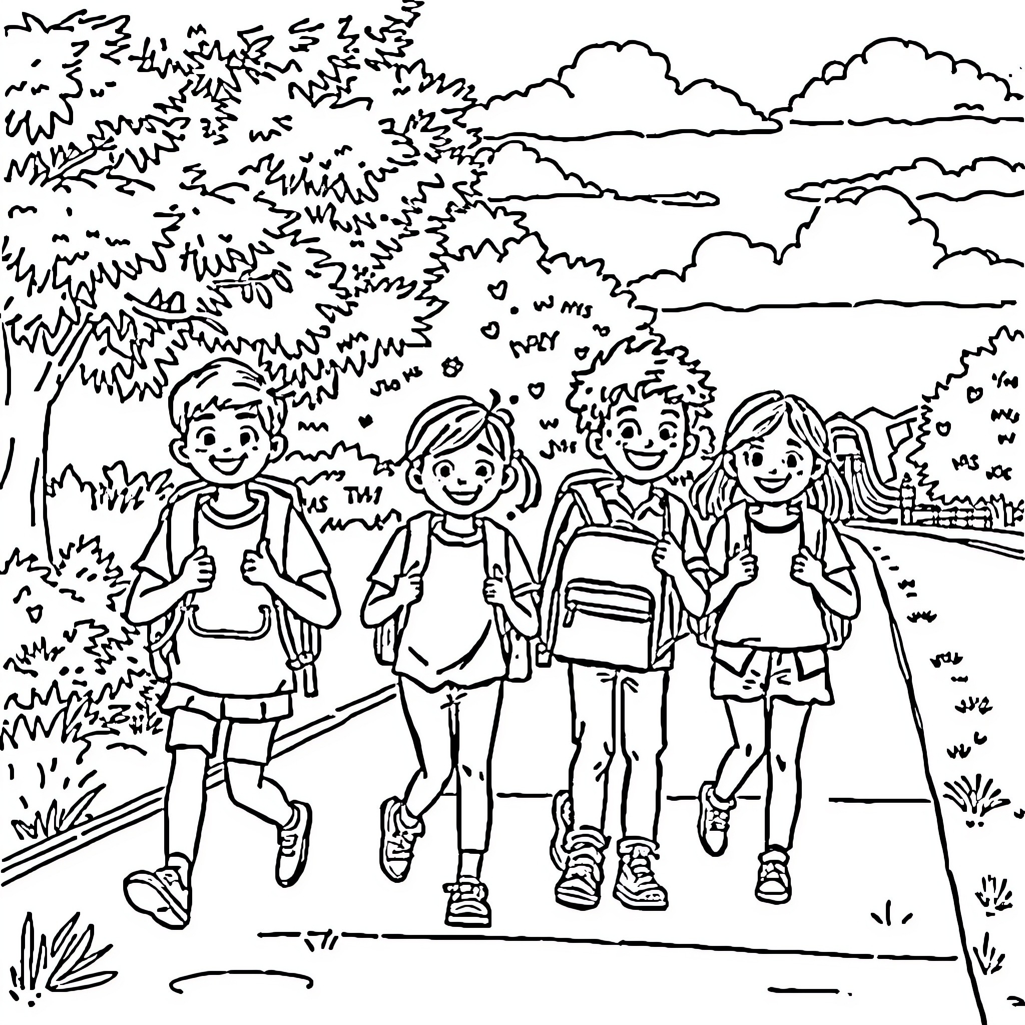 Best School Coloring Pages (Free Printable PDF)
