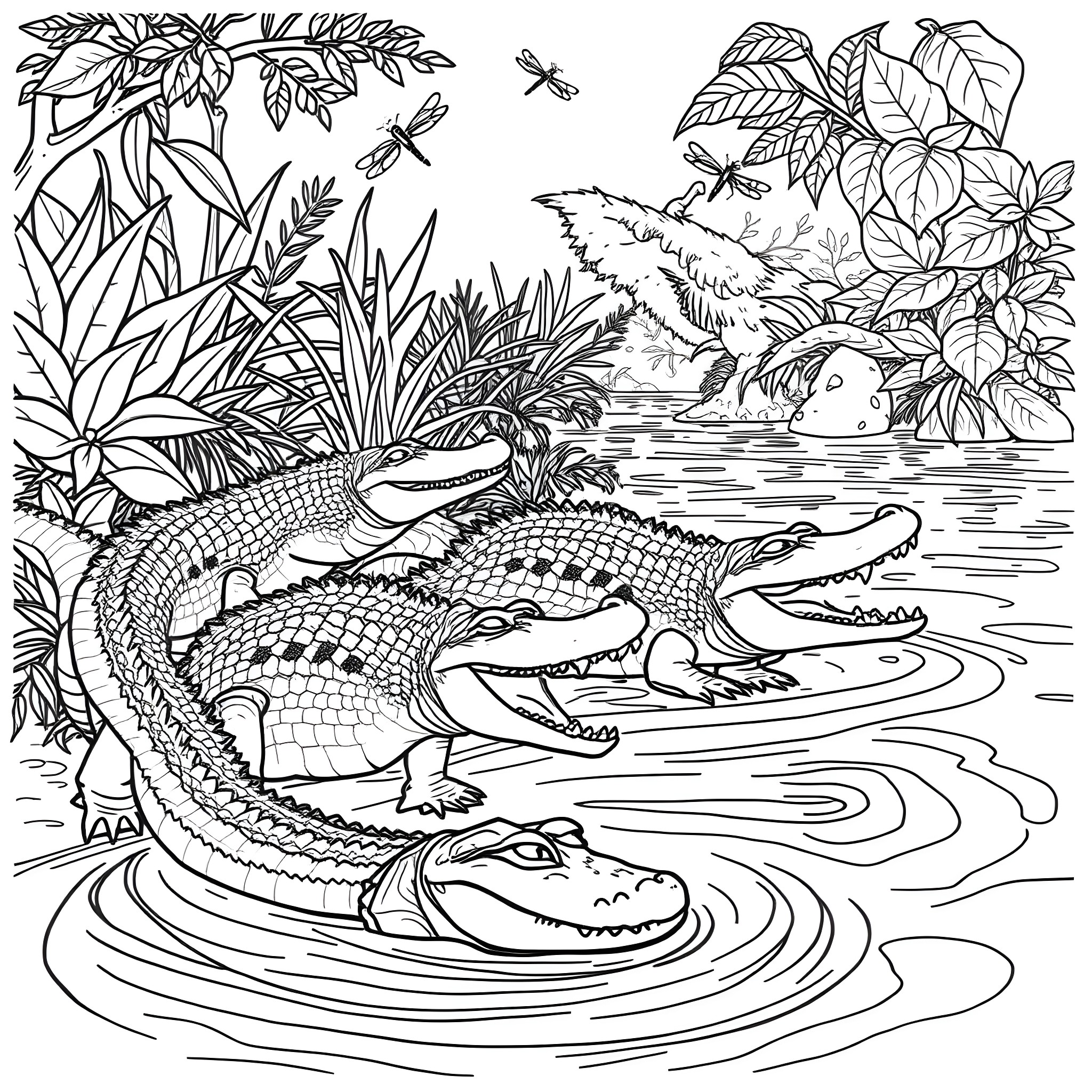 92 Best Crocodile Coloring Pages (Free Printable PDFs)