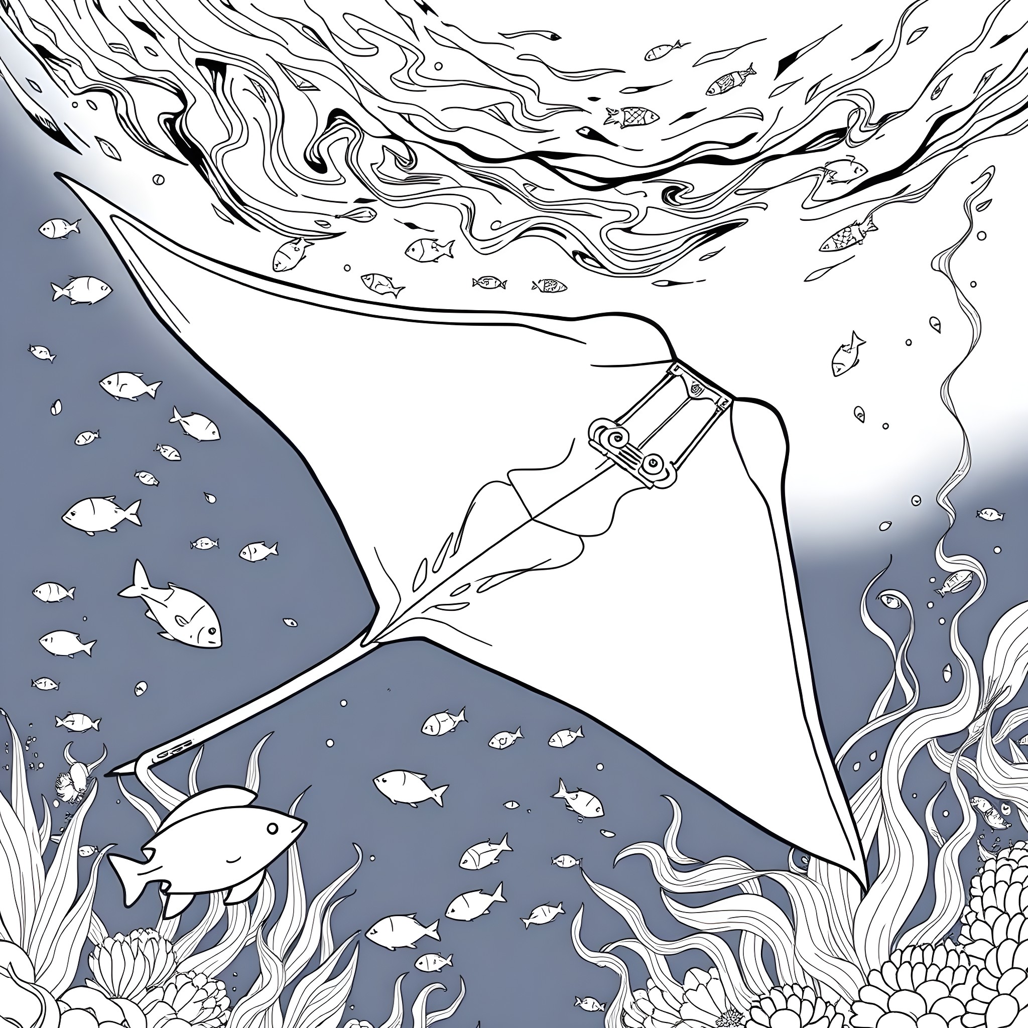 Best Manta Ray Coloring Pages (Free Printable PDF)